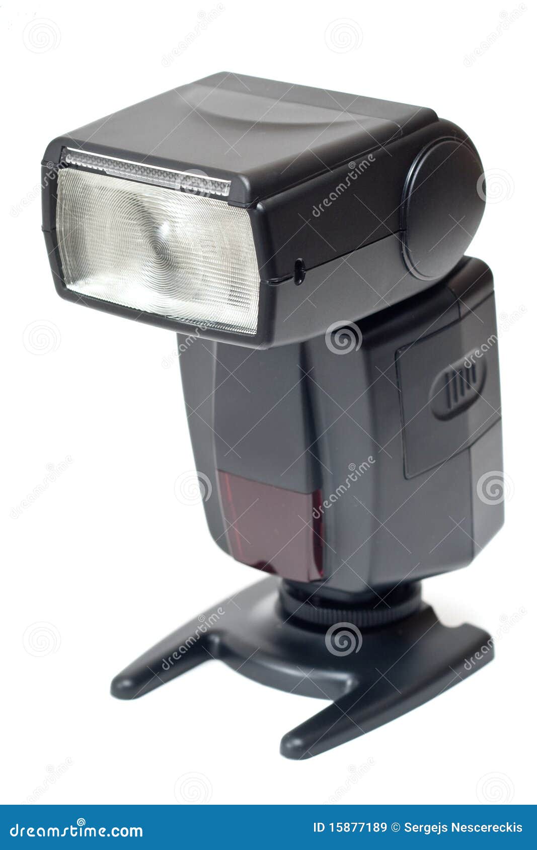 Wireless Photo Flash Isolated on White. Stock Image - Image of wireless ...