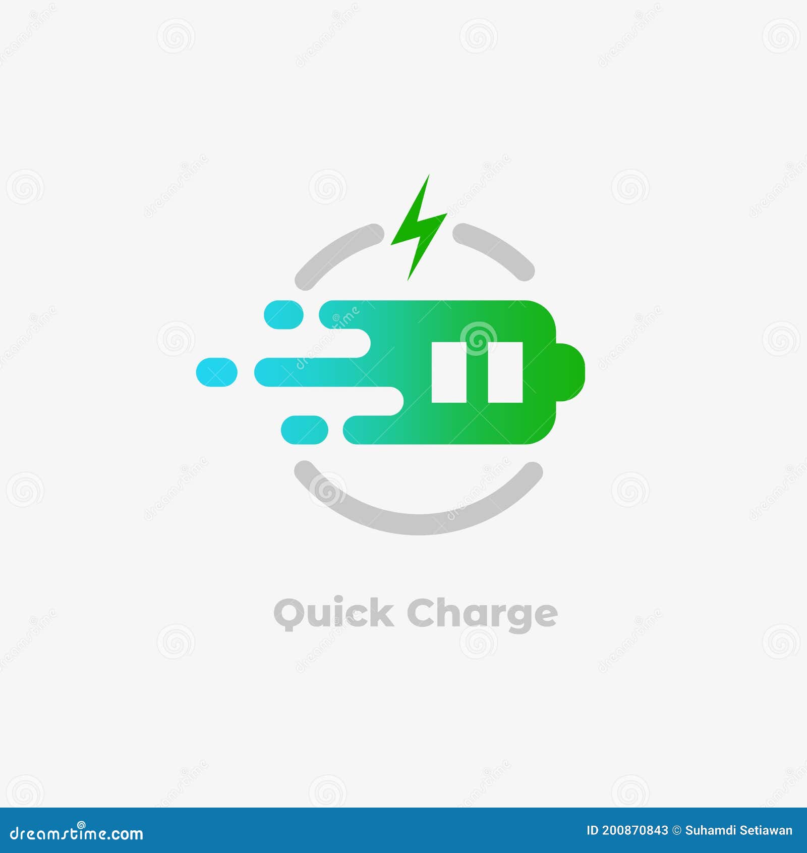 Wireless Quick and Fast Charging Battery Logo Vector Icon Stock Vector ...