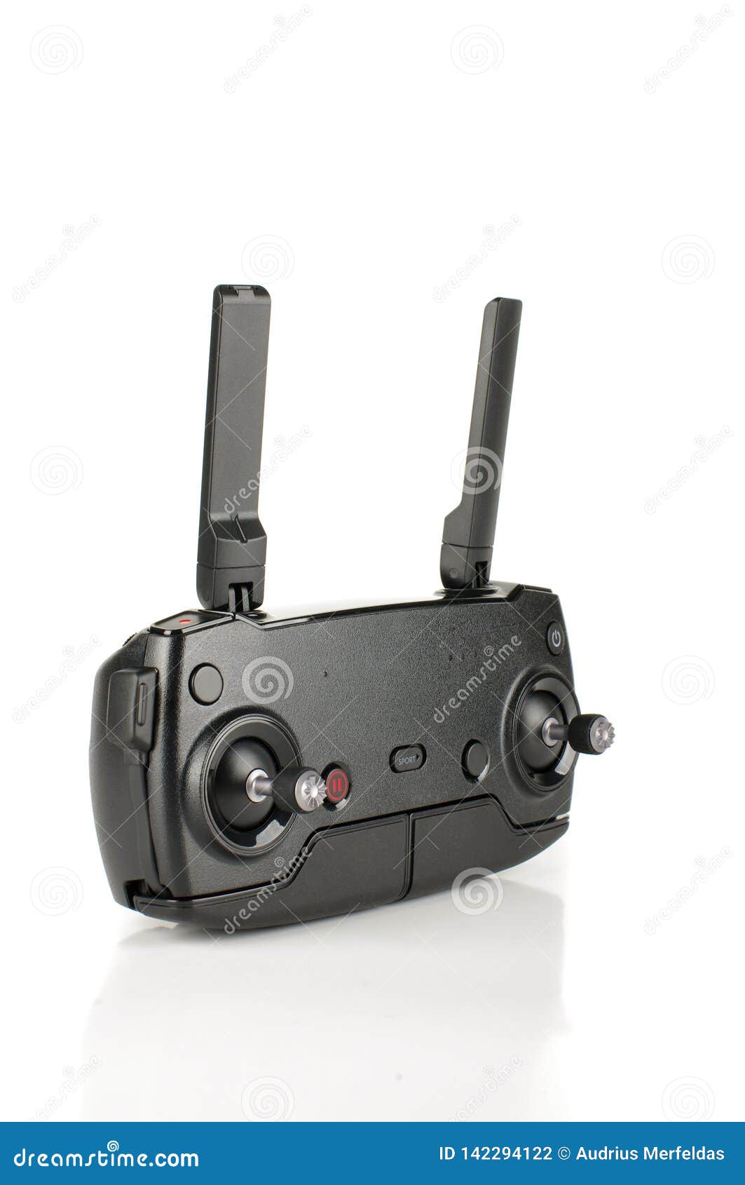RC Remote Controller for Drones Isolated on the White Background Stock ...