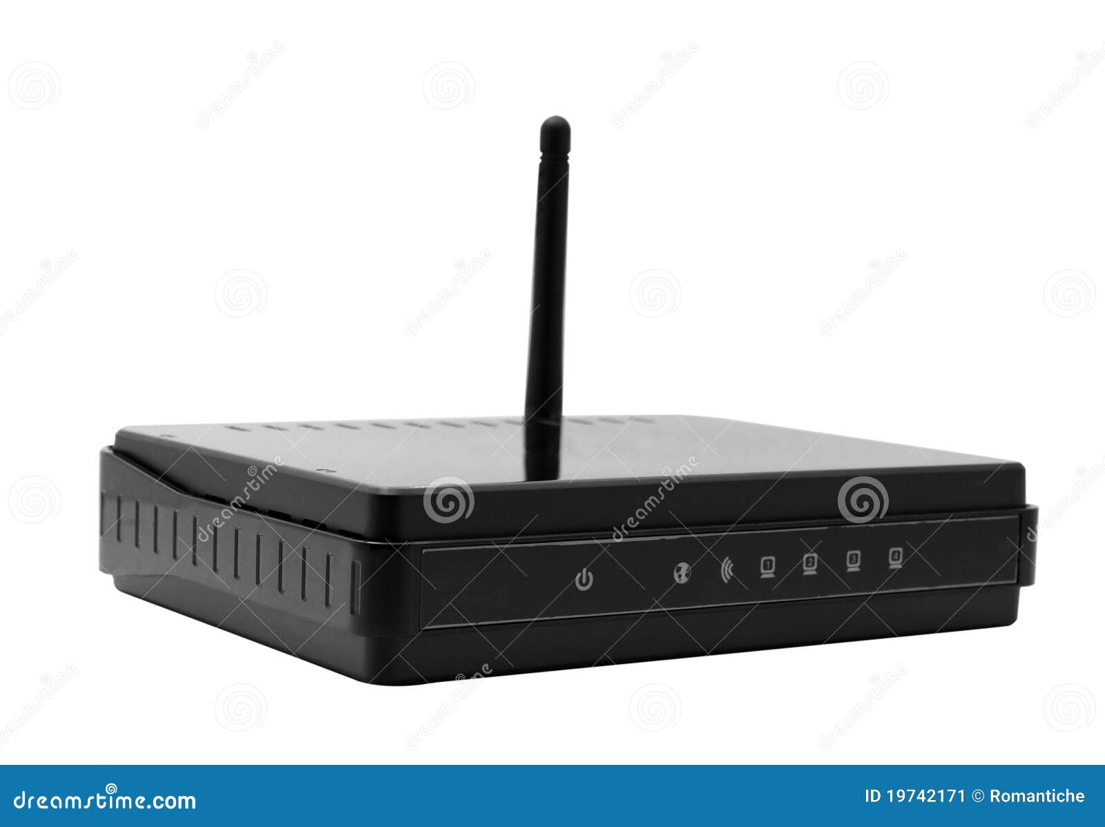 Wireless router stock image. Image of ethernet, network - 19742171