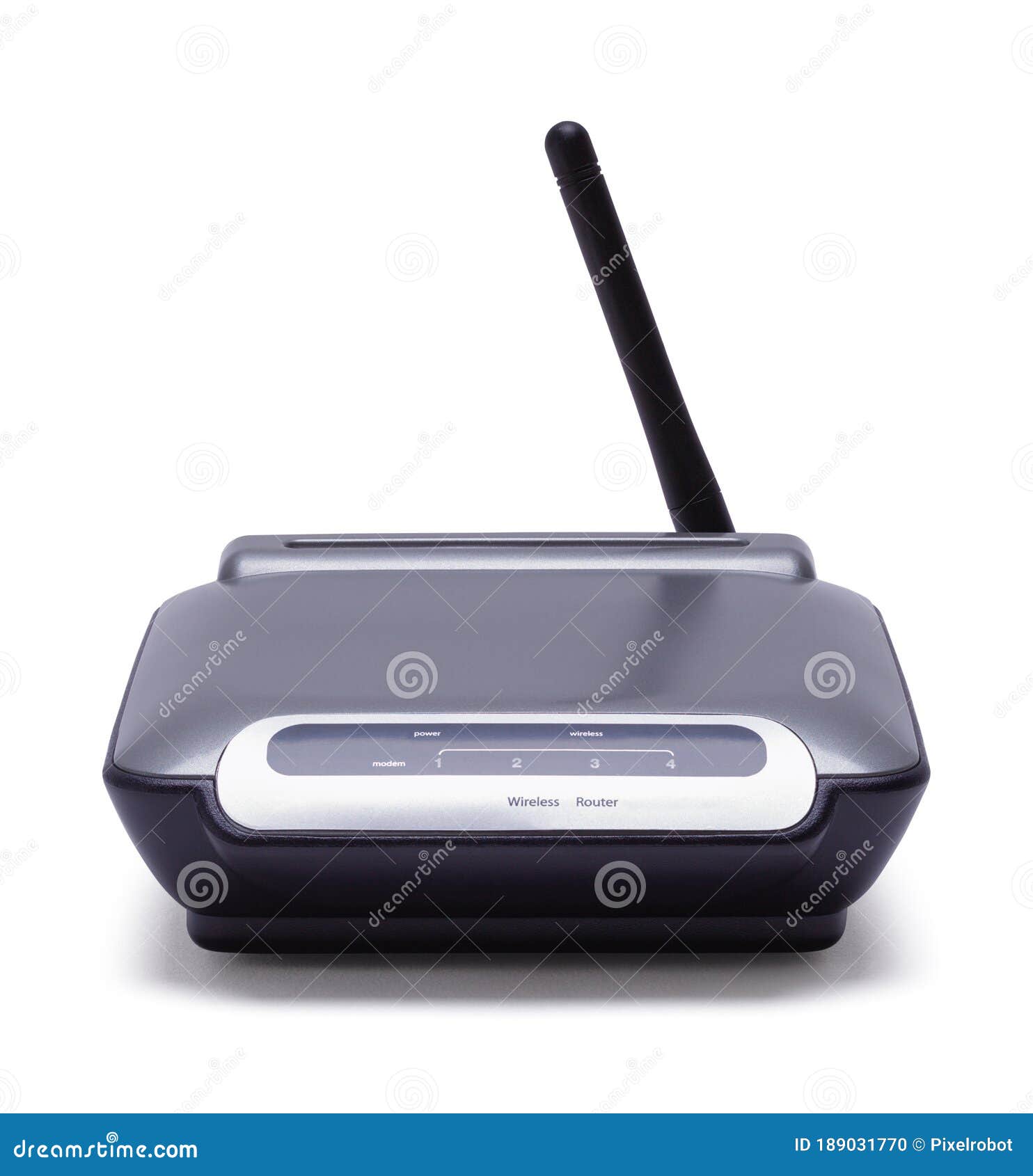 Wireless Router Front stock photo. Image of router, isolated - 189031770
