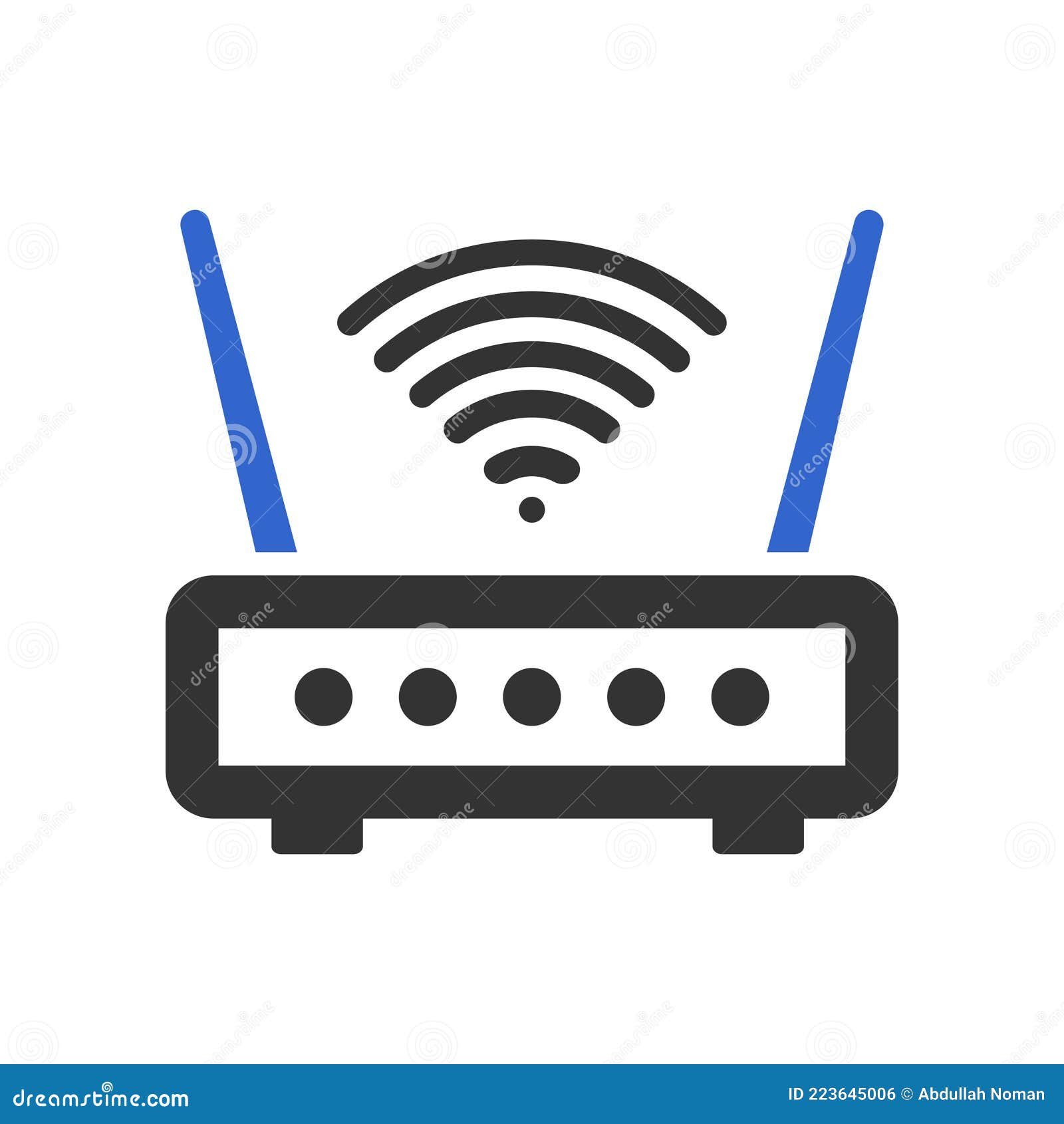Wireless Router Icon Design Stock Vector - Illustration of connection ...