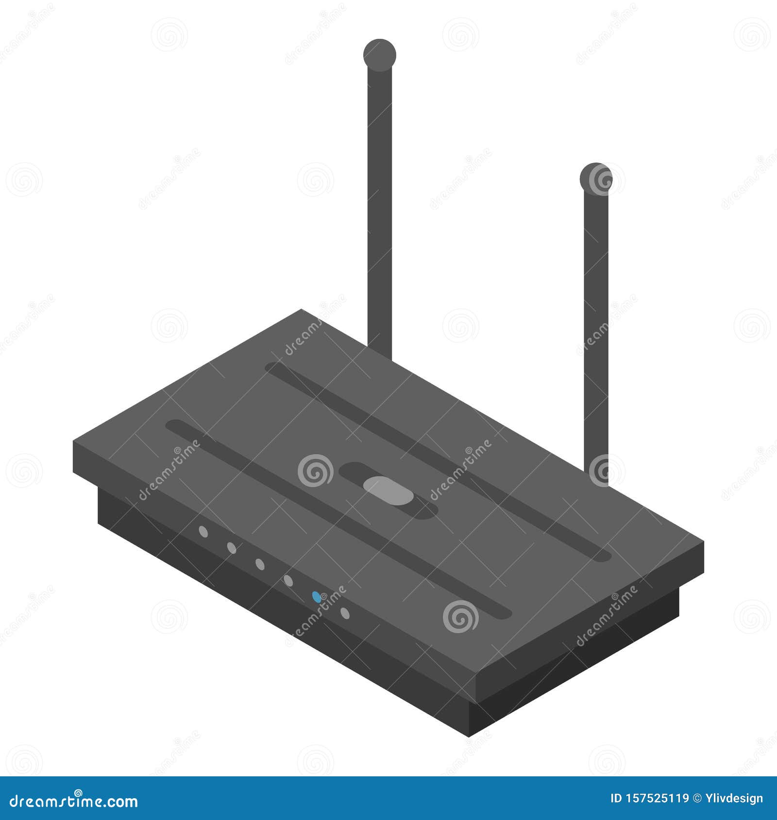 Wireless Router Icon, Isometric Style Stock Vector - Illustration of ...