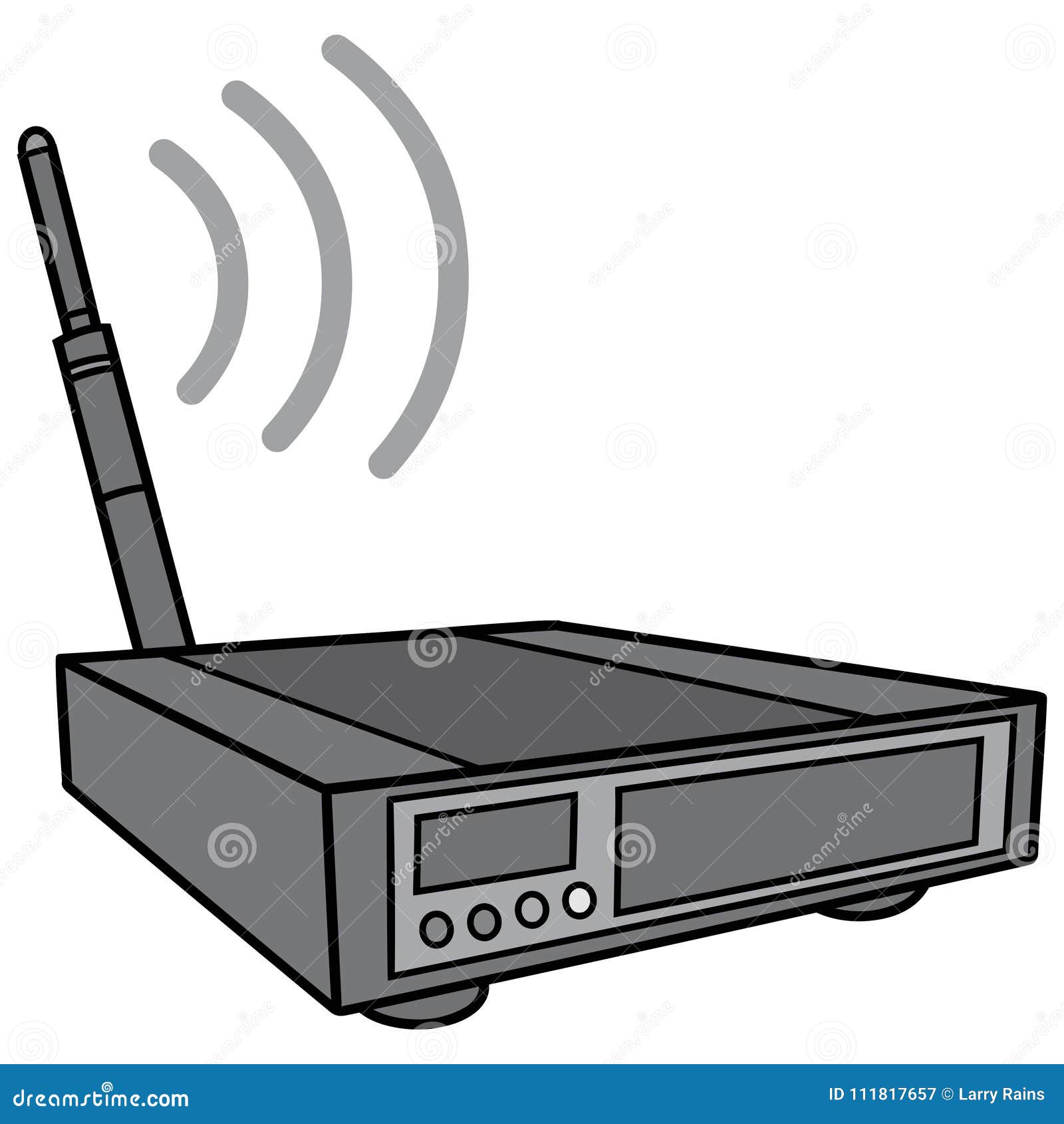 Wireless Router Illustration Stock Vector - Illustration of computer ...