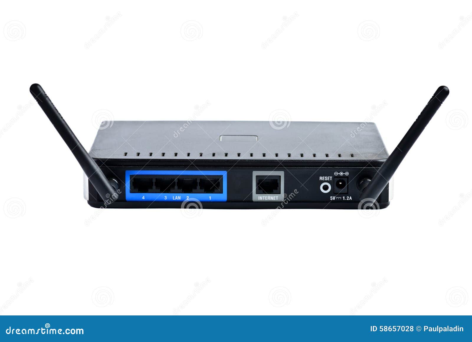 Wireless router stock photo. Image of black, digital - 58657028