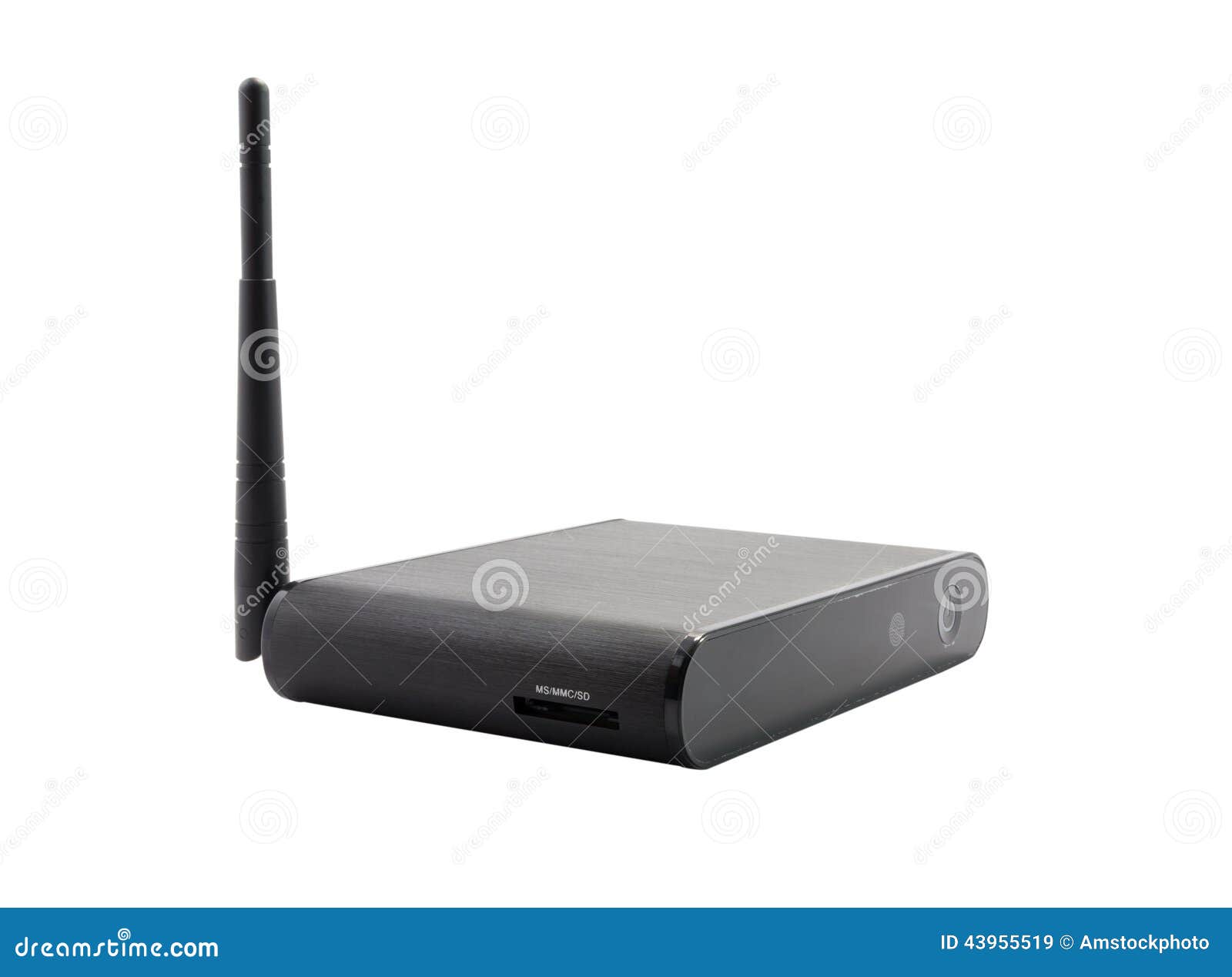 Wireless Router Isolated On White Background Stock Image - Image of ...