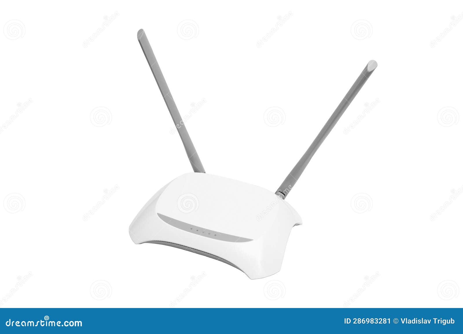 Wireless Router Isolated on White Background with Clipping Path Stock ...