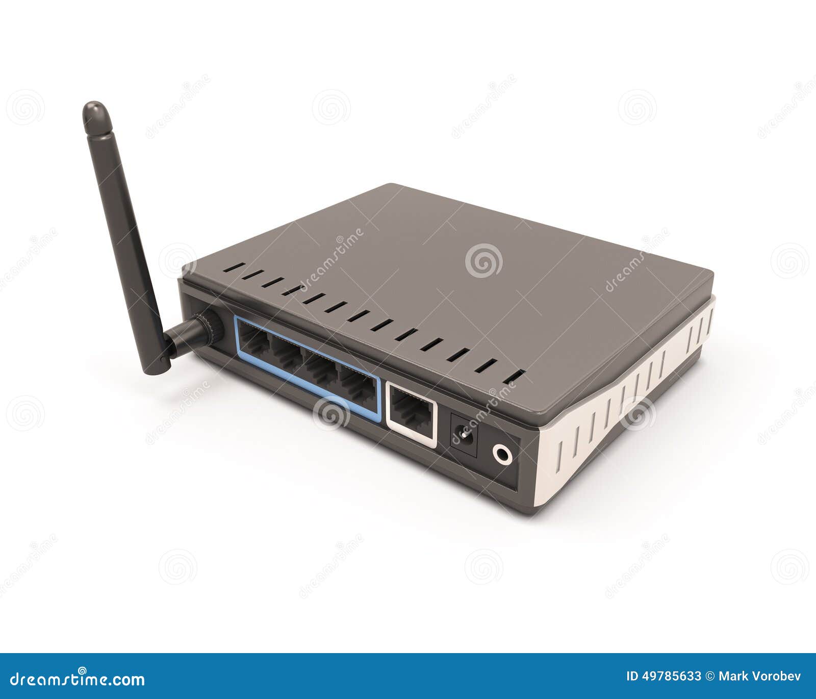 Wireless router stock illustration. Illustration of ethernet - 49785633