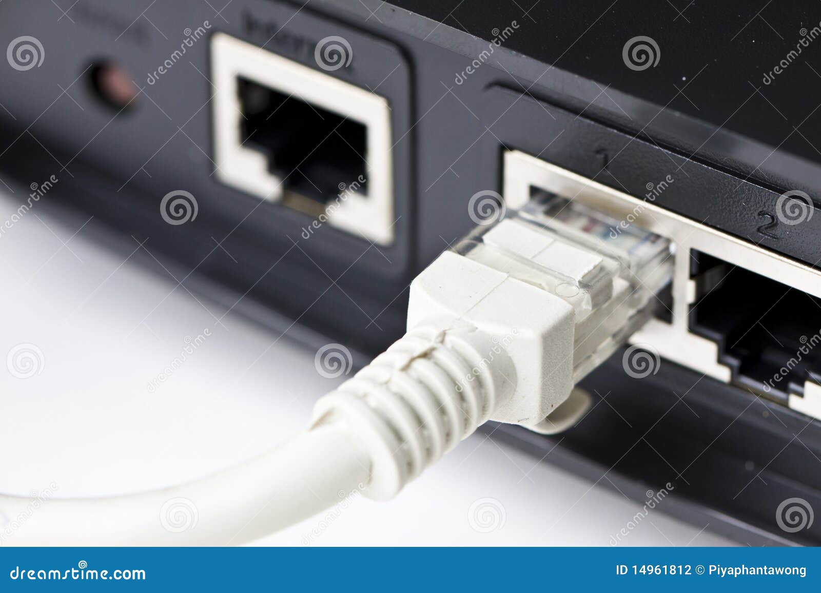 Wireless Router and Lan Cable Stock Photo - Image of global, computing ...