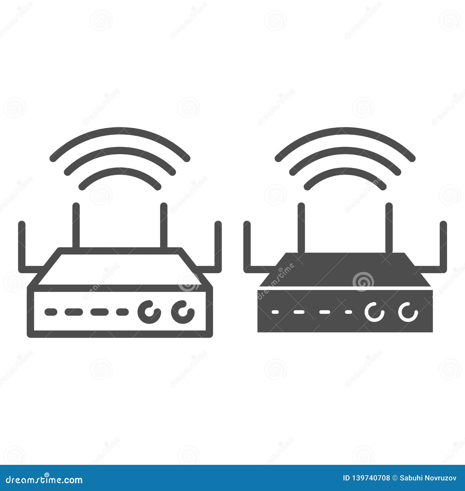 Wireless Router Line and Glyph Icon. Wi-fi Coverage Vector Illustration ... Wireless Router Line and Glyph Icon. Wi-fi Coverage Vector Illustration ...