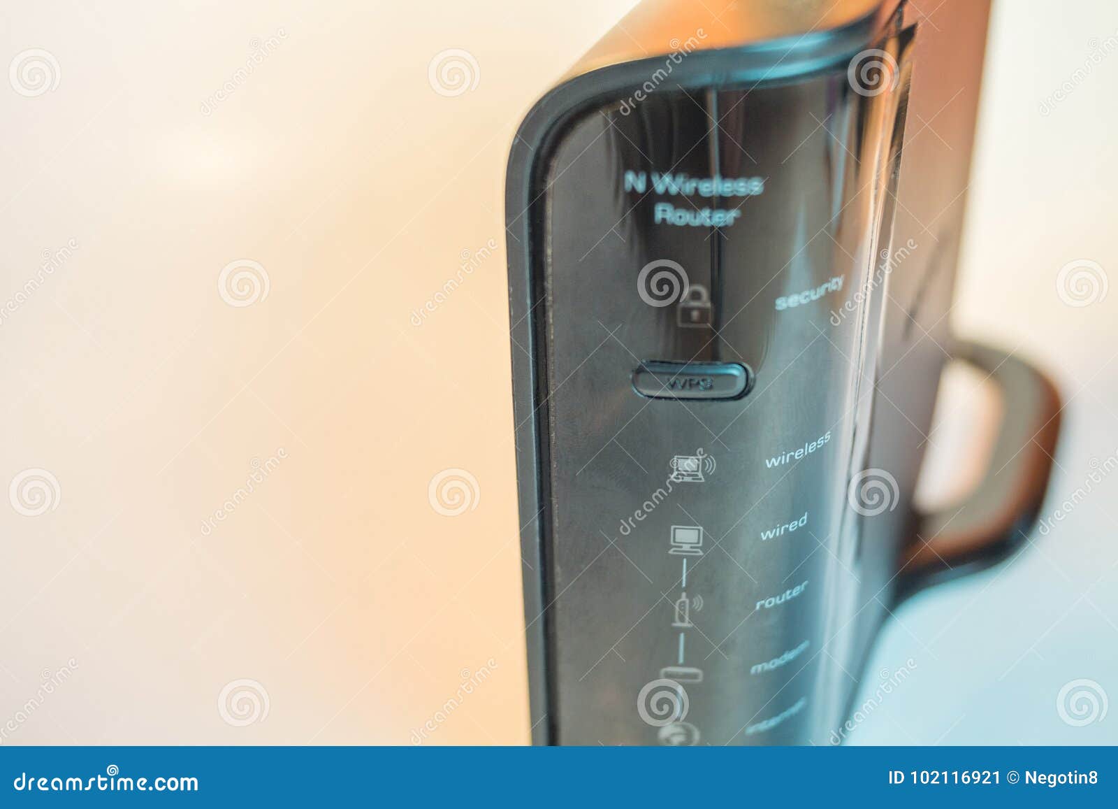 Wireless Modem front stock image. Image of link, desk - 102116921
