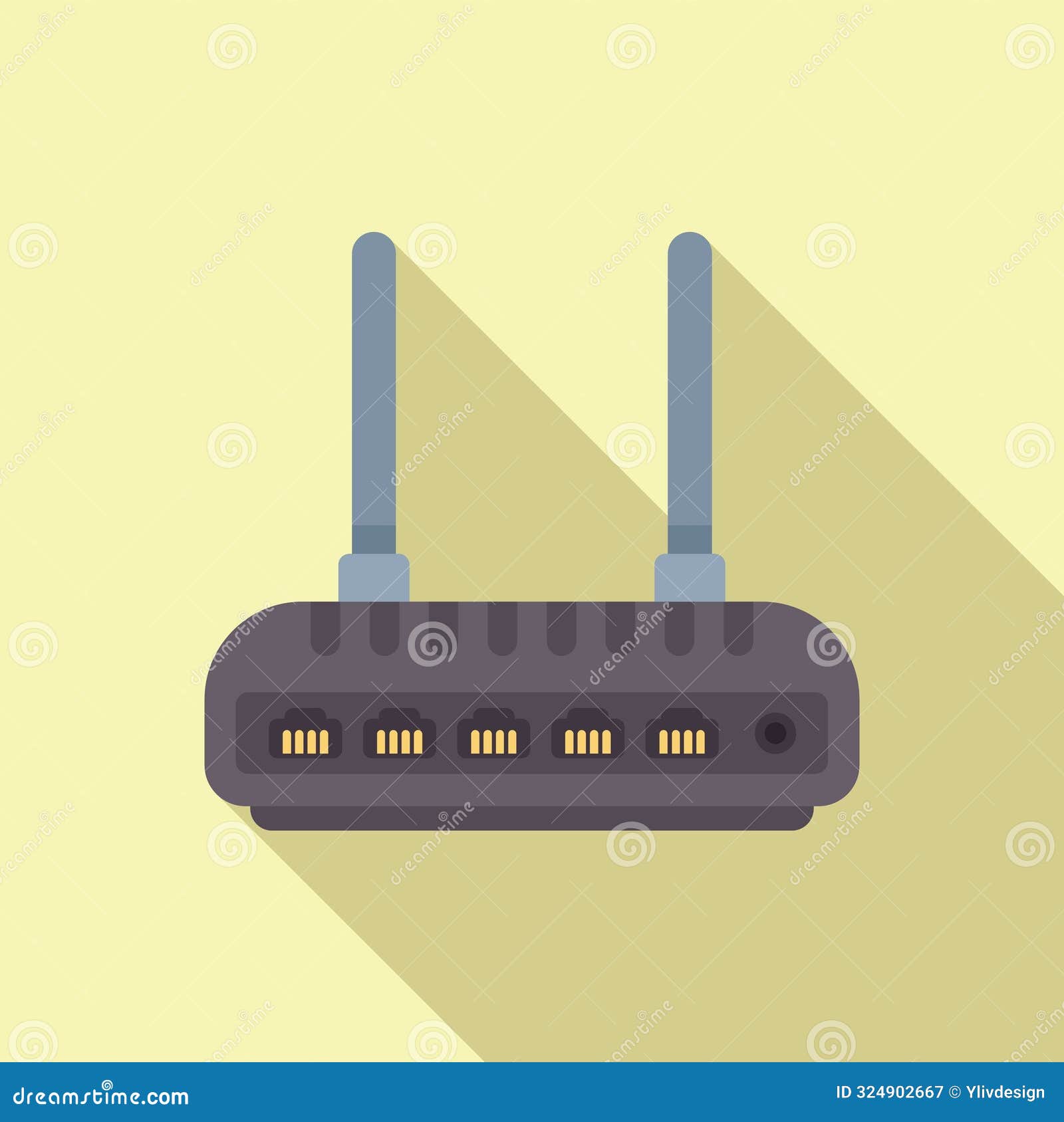 Wireless Router Providing Internet Connection for Multiple Devices ...