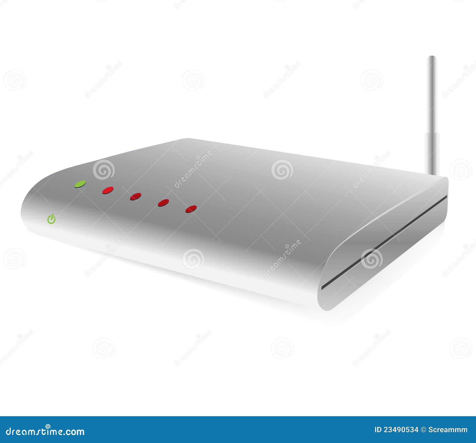 Wireless Router. Vector Illustration Stock Vector - Illustration of ...