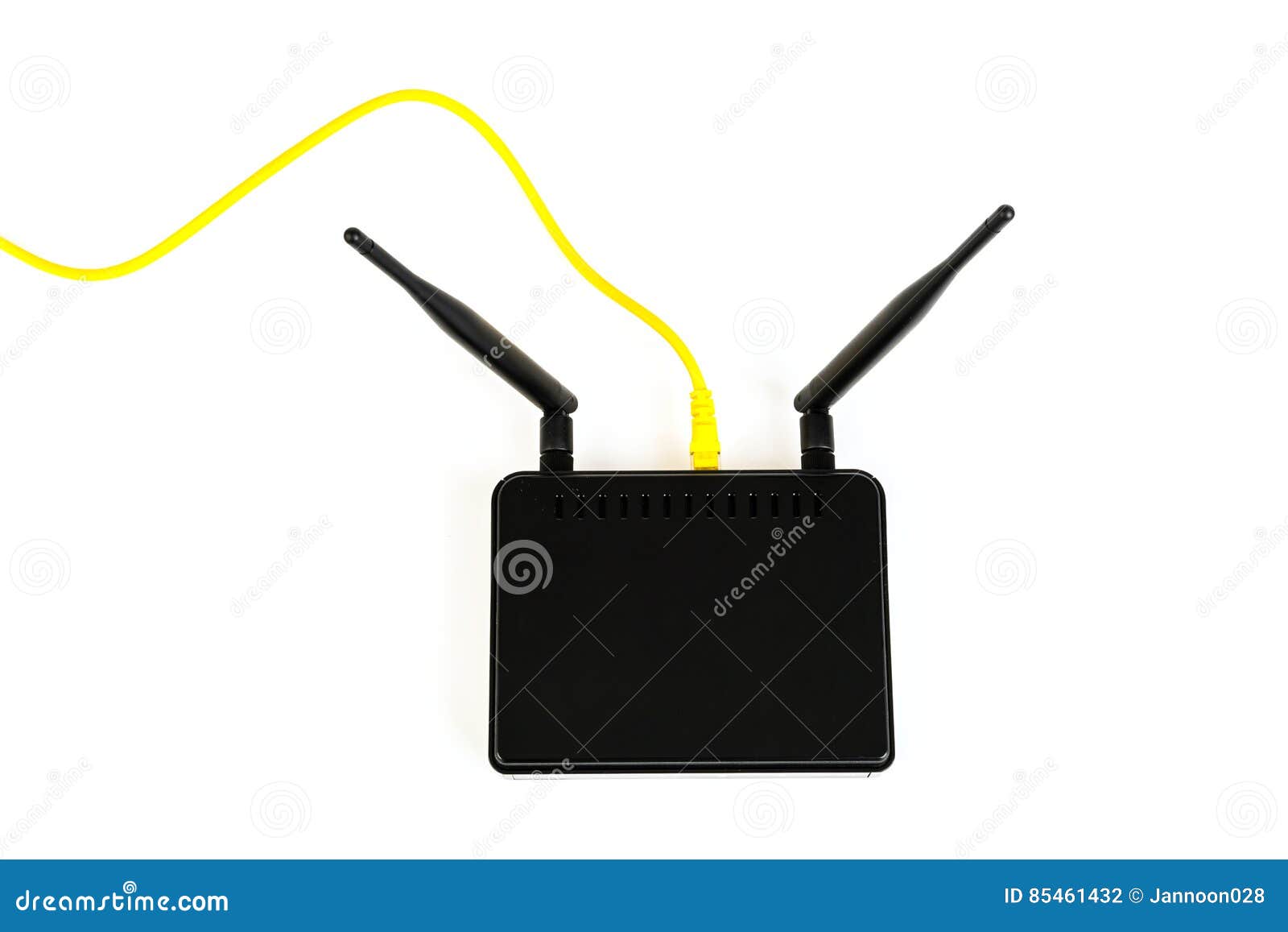 Wireless Router on White Background . Stock Photo - Image of access ...