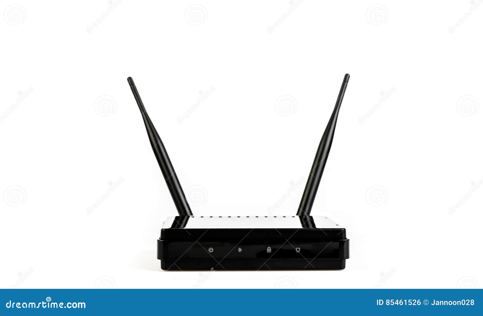 Wireless Router on White Background . Stock Photo - Image of switch ...