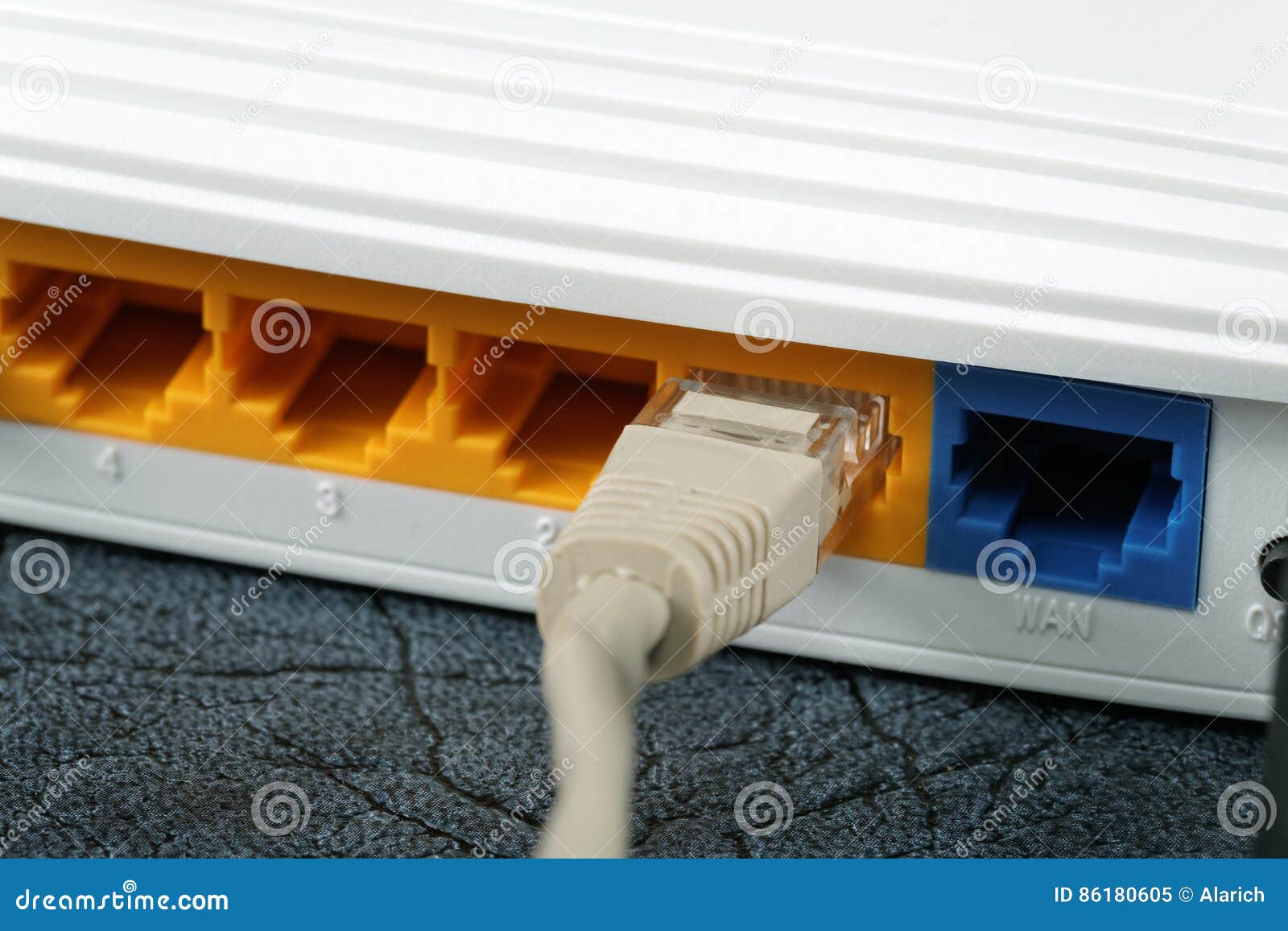 Wireless Routers and Networking Cable Stock Image - Image of global ...