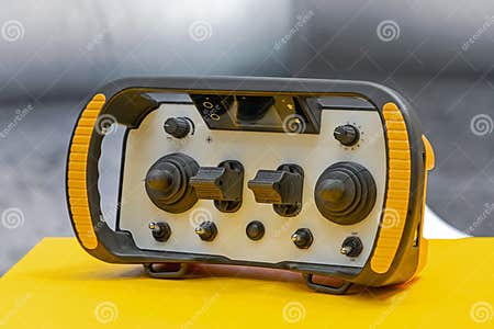 Construction Machine Remote Control Stock Photo - Image of europe ...