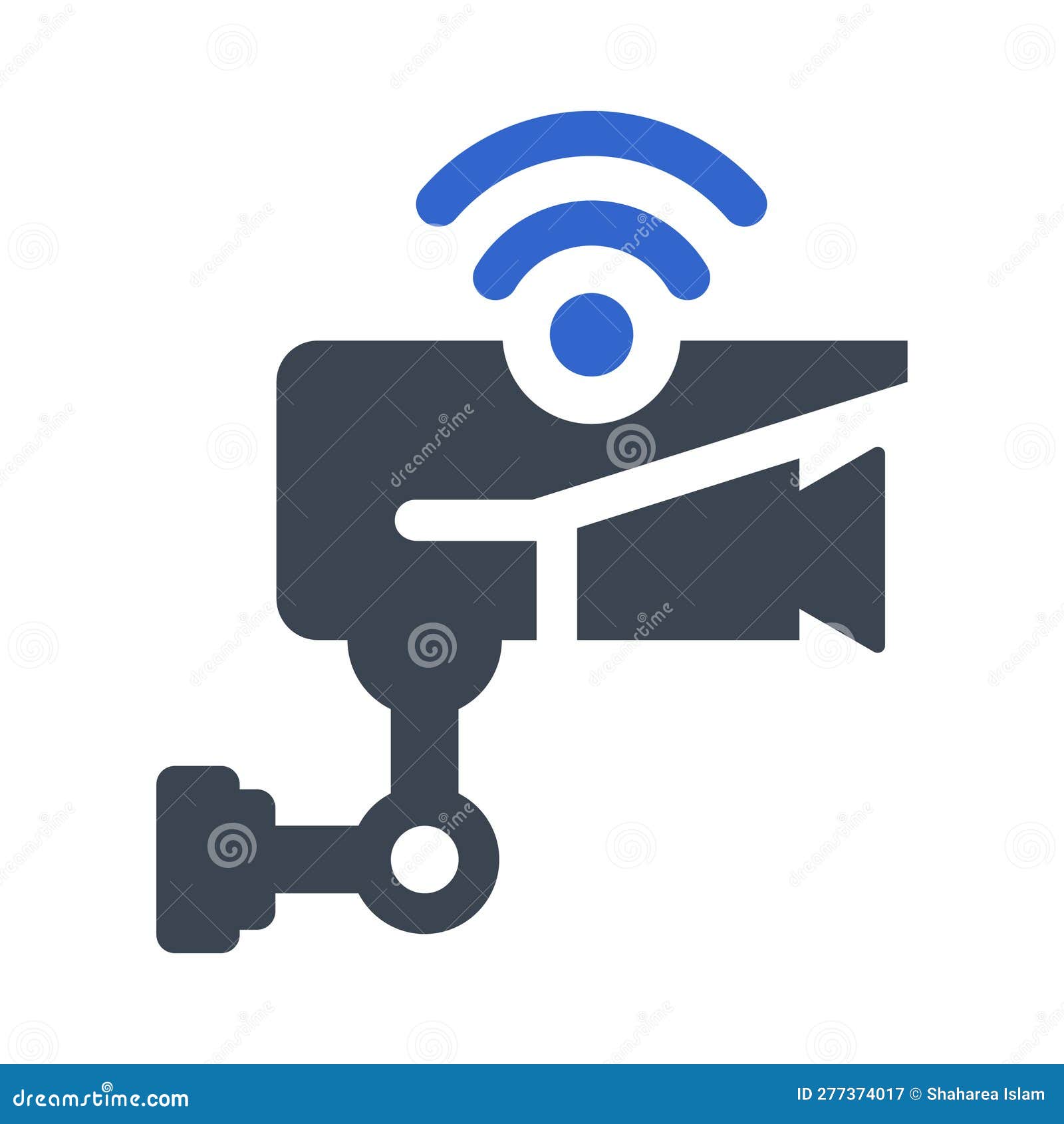 Wireless Security Camera Icon Stock Vector - Illustration of control ...