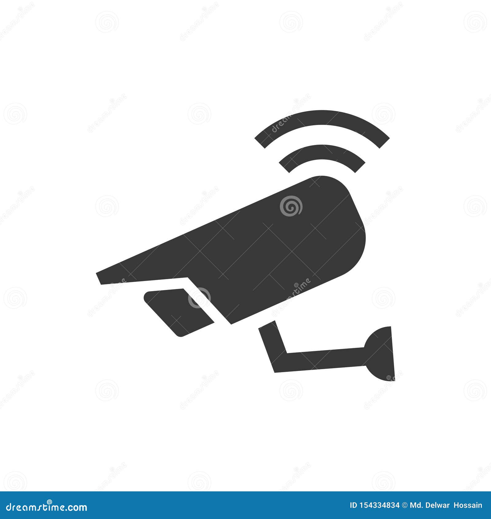 Wireless Security Camera Icon Stock Vector - Illustration of internet ...
