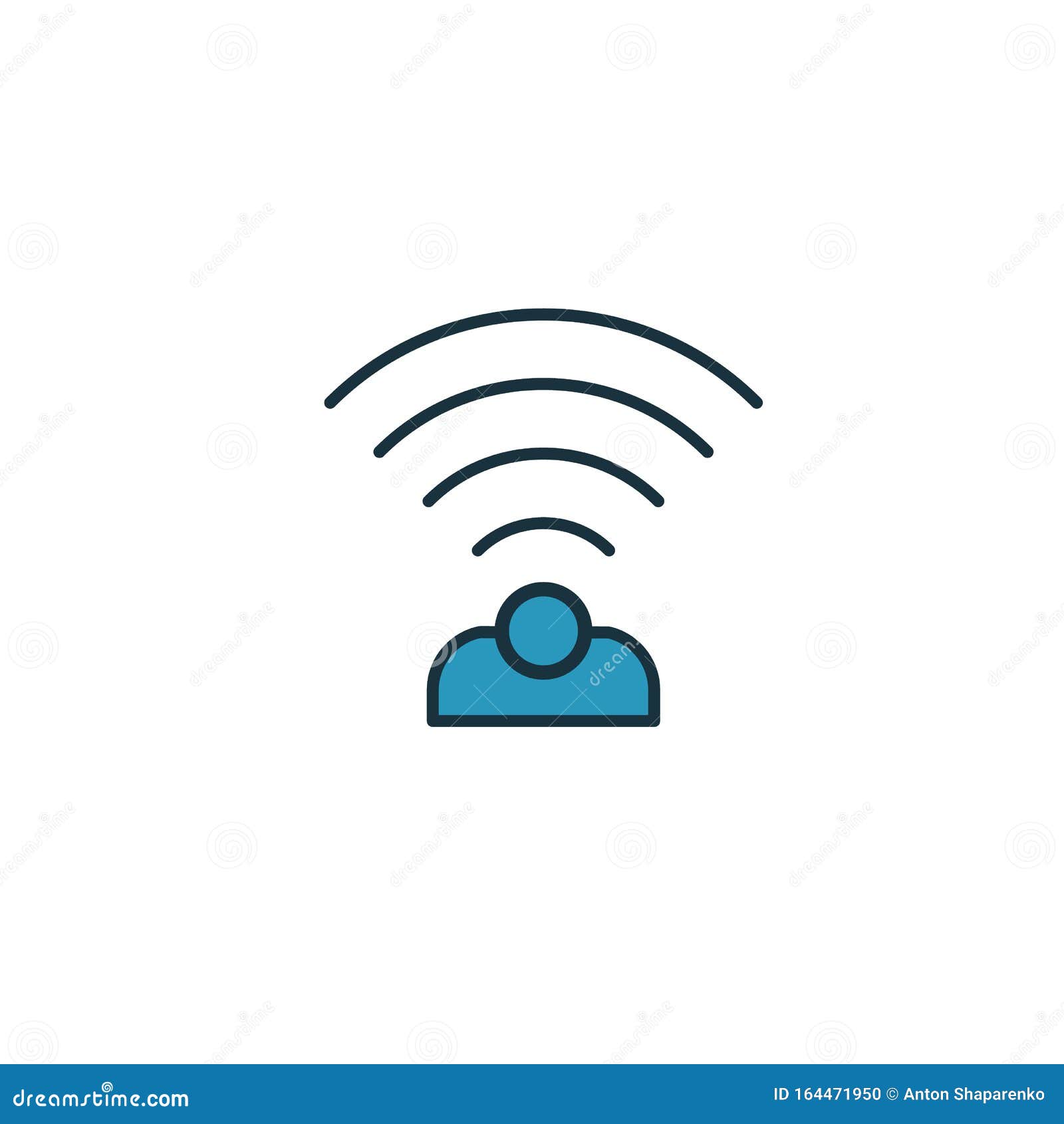 Wireless Sensor Icon. Simple Element from Smart Home Icons Collection ...