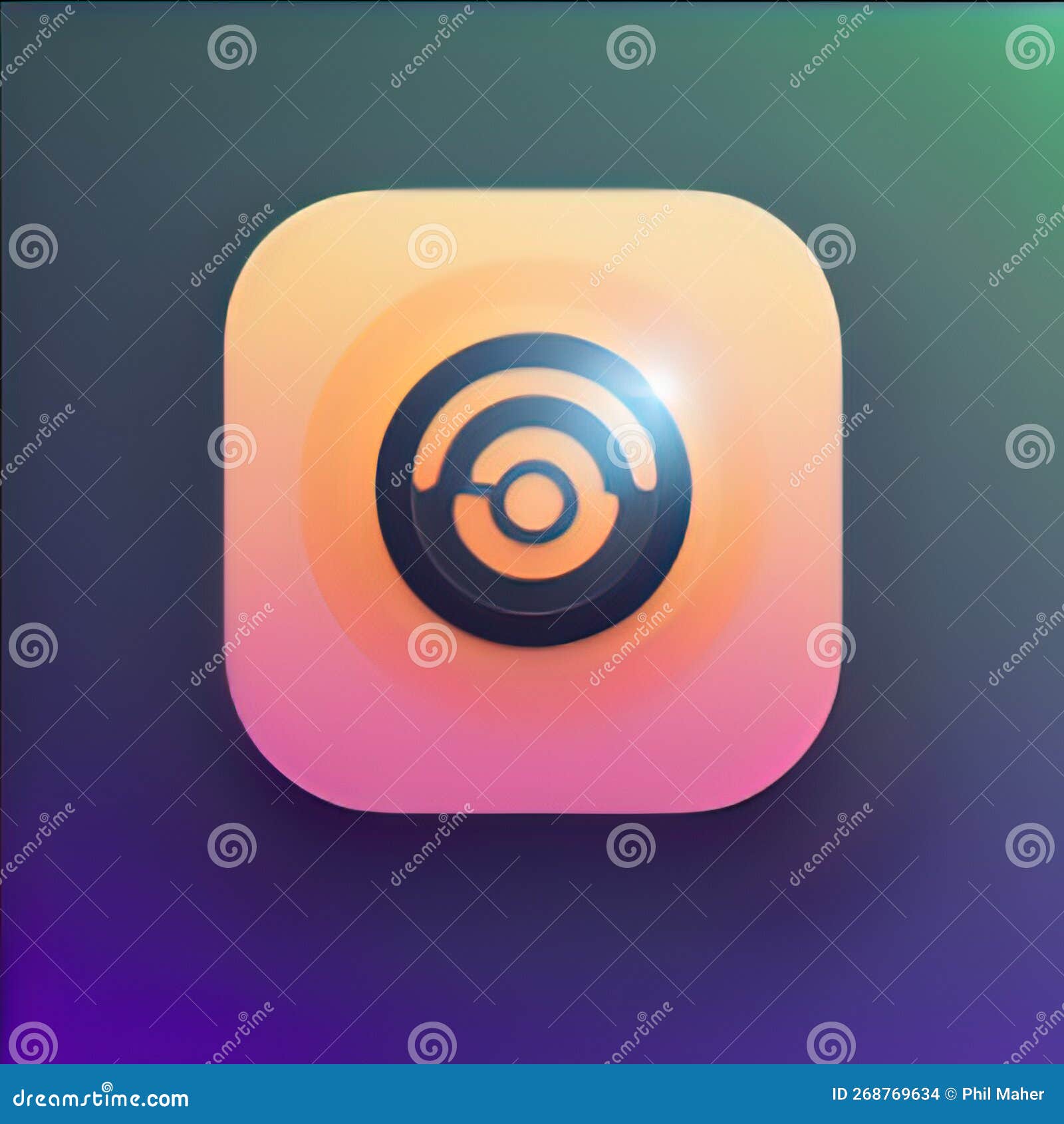 Wireless Service Provider Software App Icon. Generative AI. Stock Photo ...