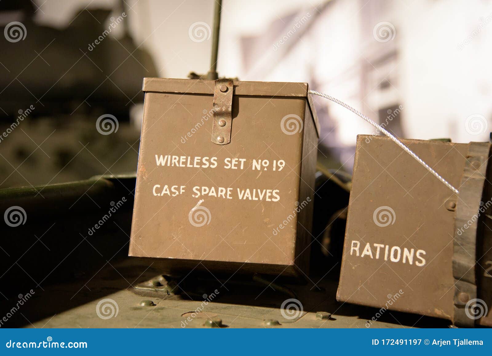 Wireless Set, Metal Boxes from World War II Stock Image - Image of ...