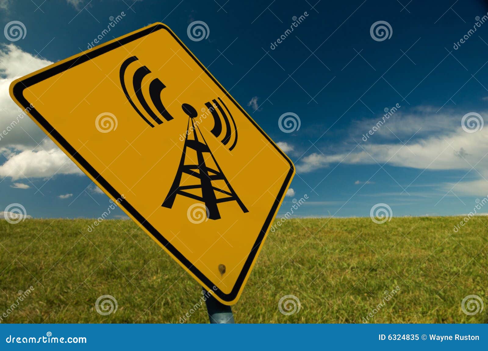 Wireless Sign stock image. Image of sign, technology, wireless - 6324835