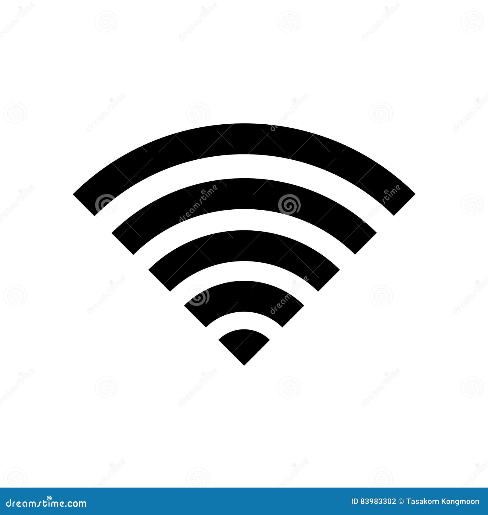 Wireless Sign for Web and Design Stock Illustration - Illustration of ...