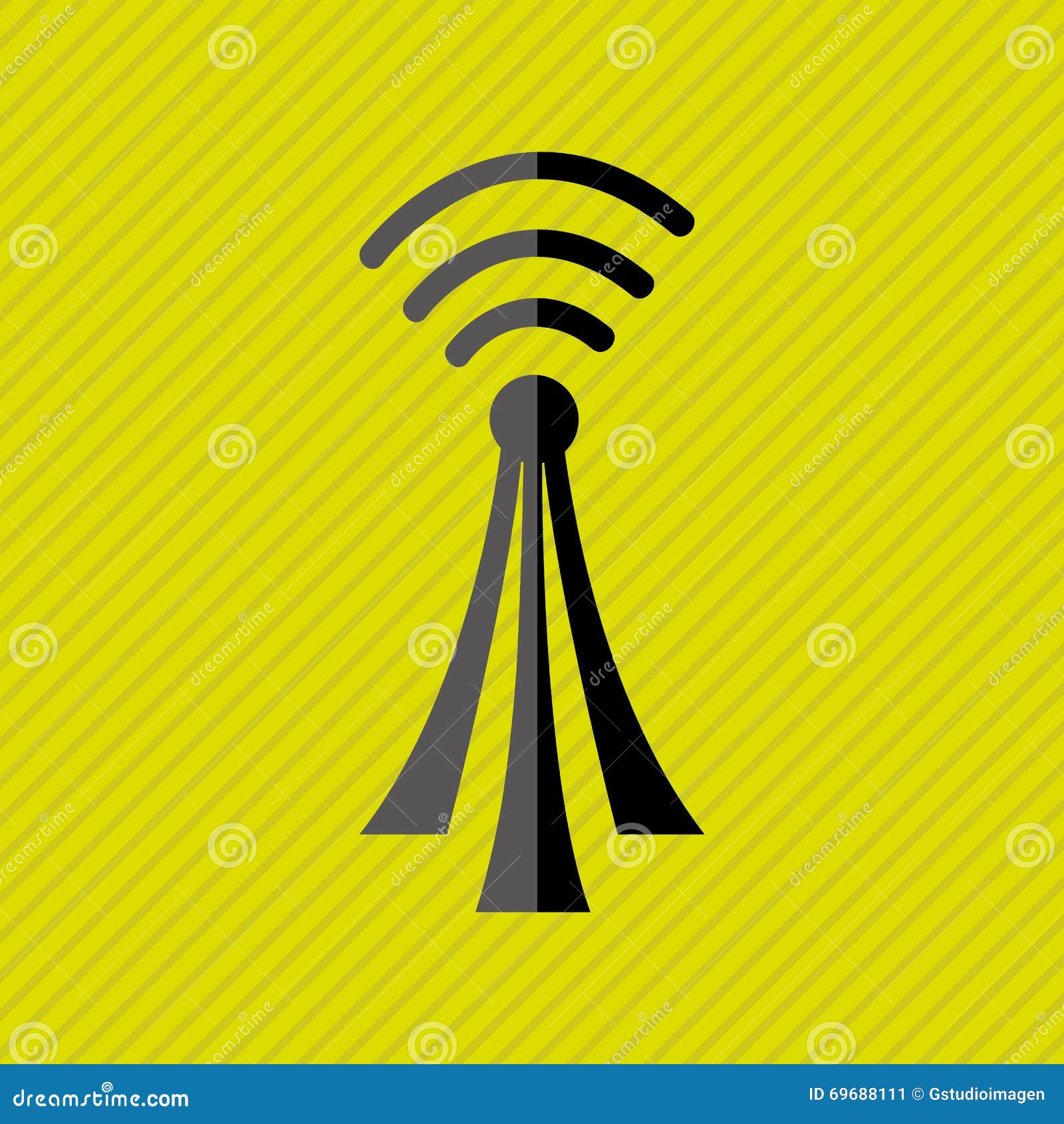 Wireless signal design stock illustration. Illustration of ...