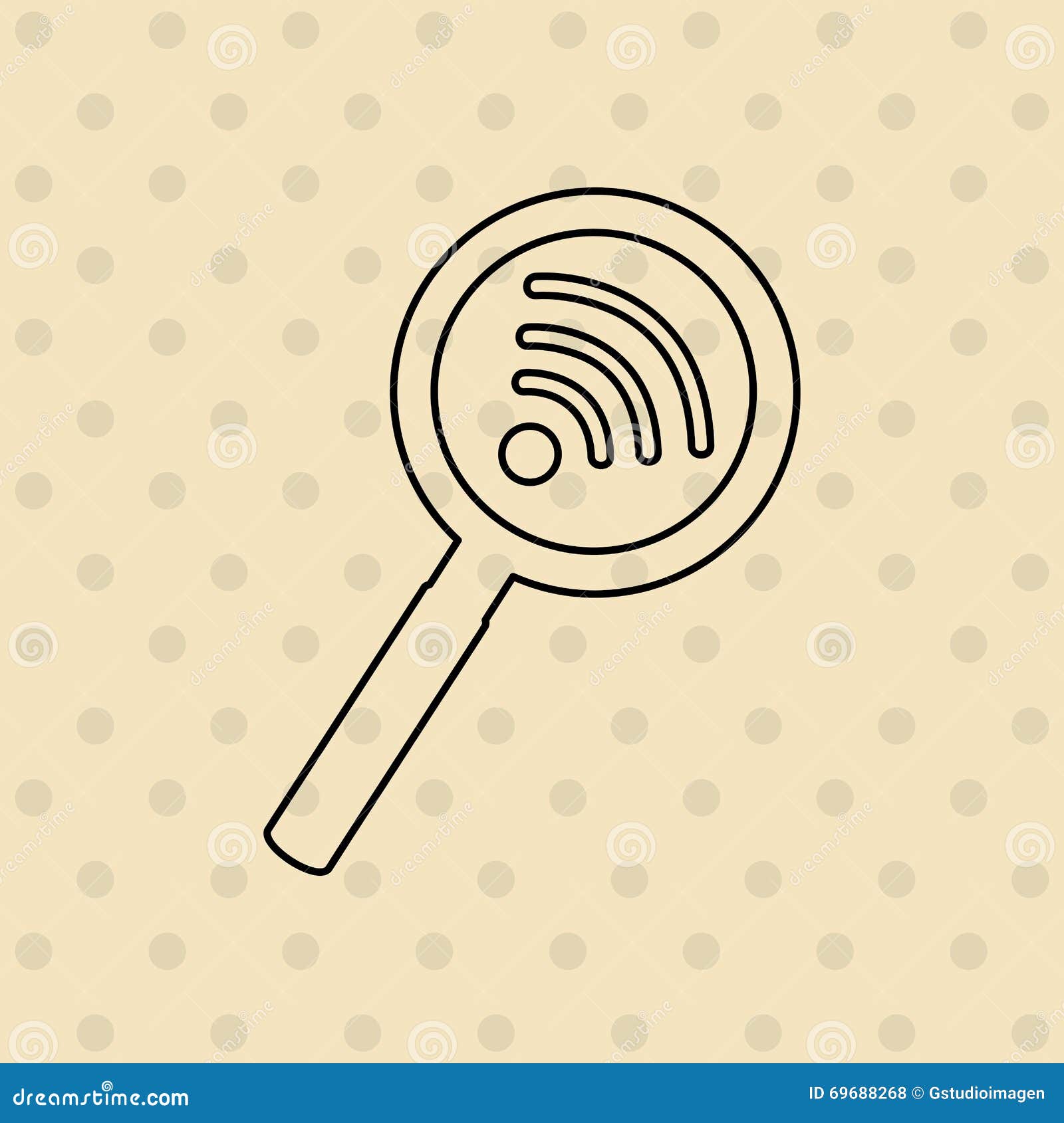 Wireless signal design stock illustration. Illustration of technology ...