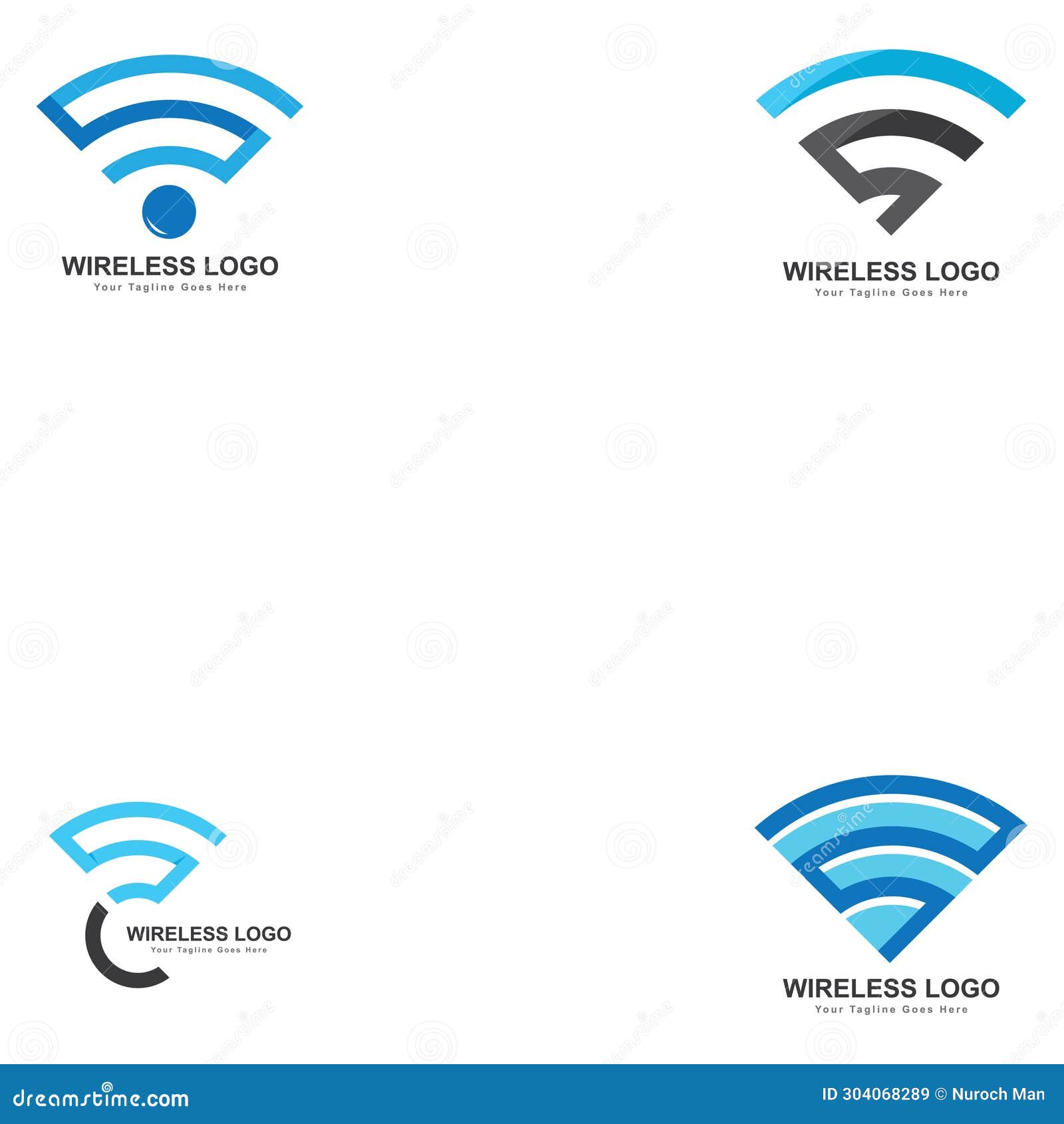 Wireless Signal Logo Design Template Wifi Stock Vector - Illustration ...