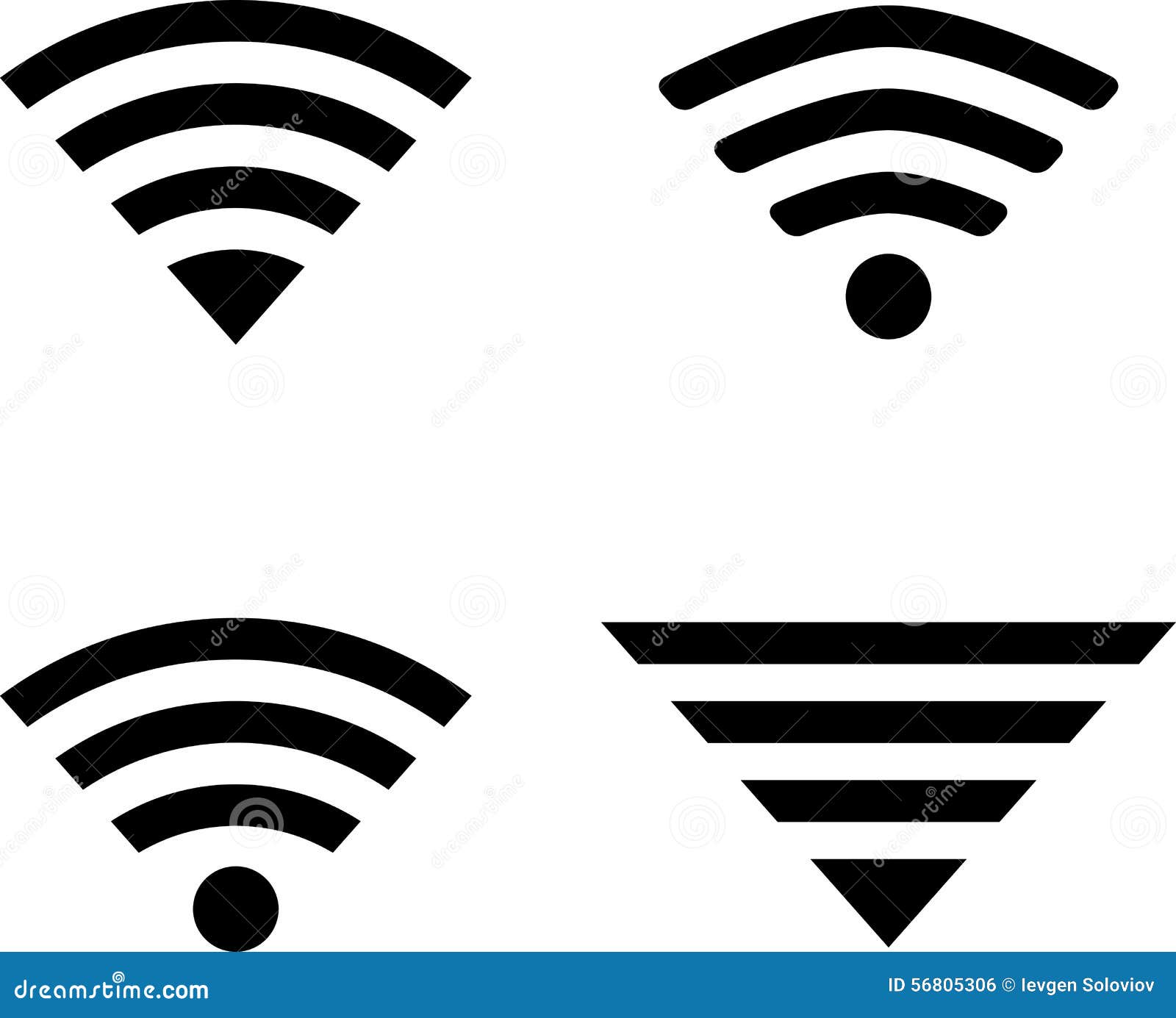 Wireless symbols stock vector. Illustration of midsection - 56805306