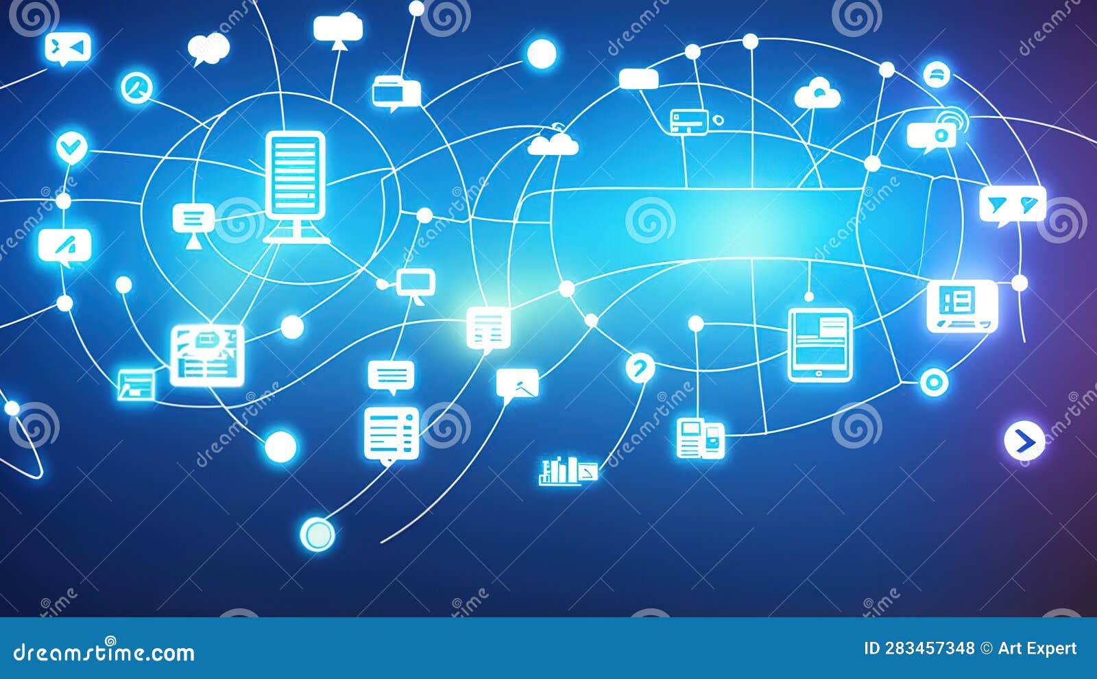 Wireless Technologies Communication that Brings People Together Stock ...