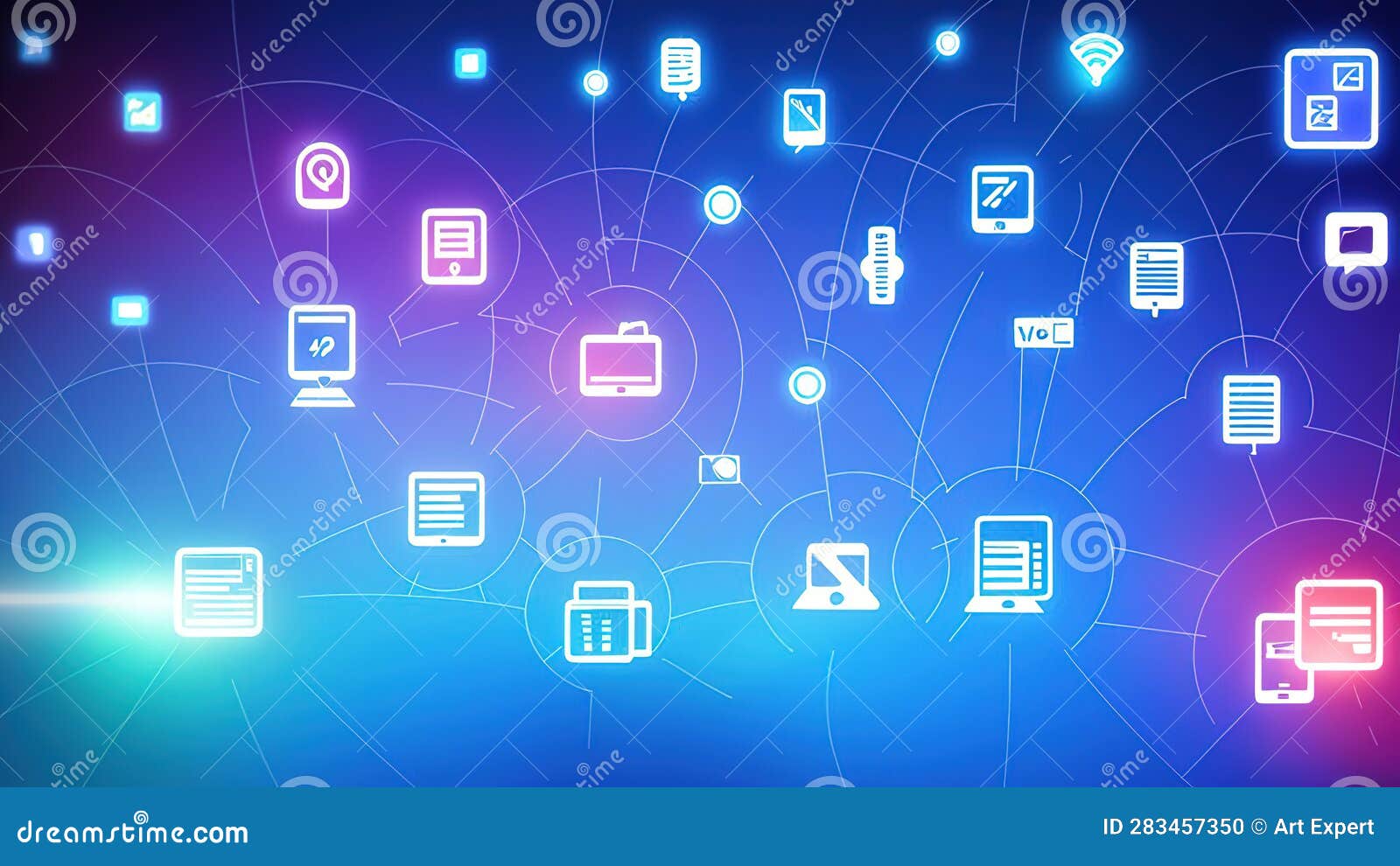 Wireless Technologies Communication that Brings People Together Stock ...