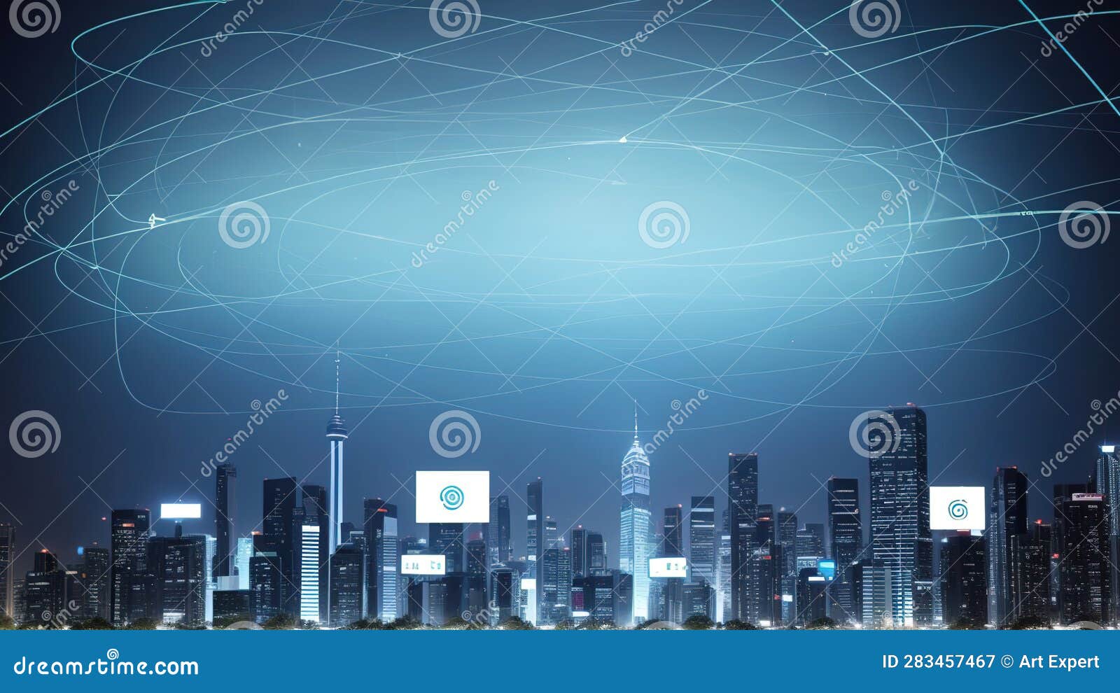 Wireless Technologies Communication that Brings People Together Stock ...