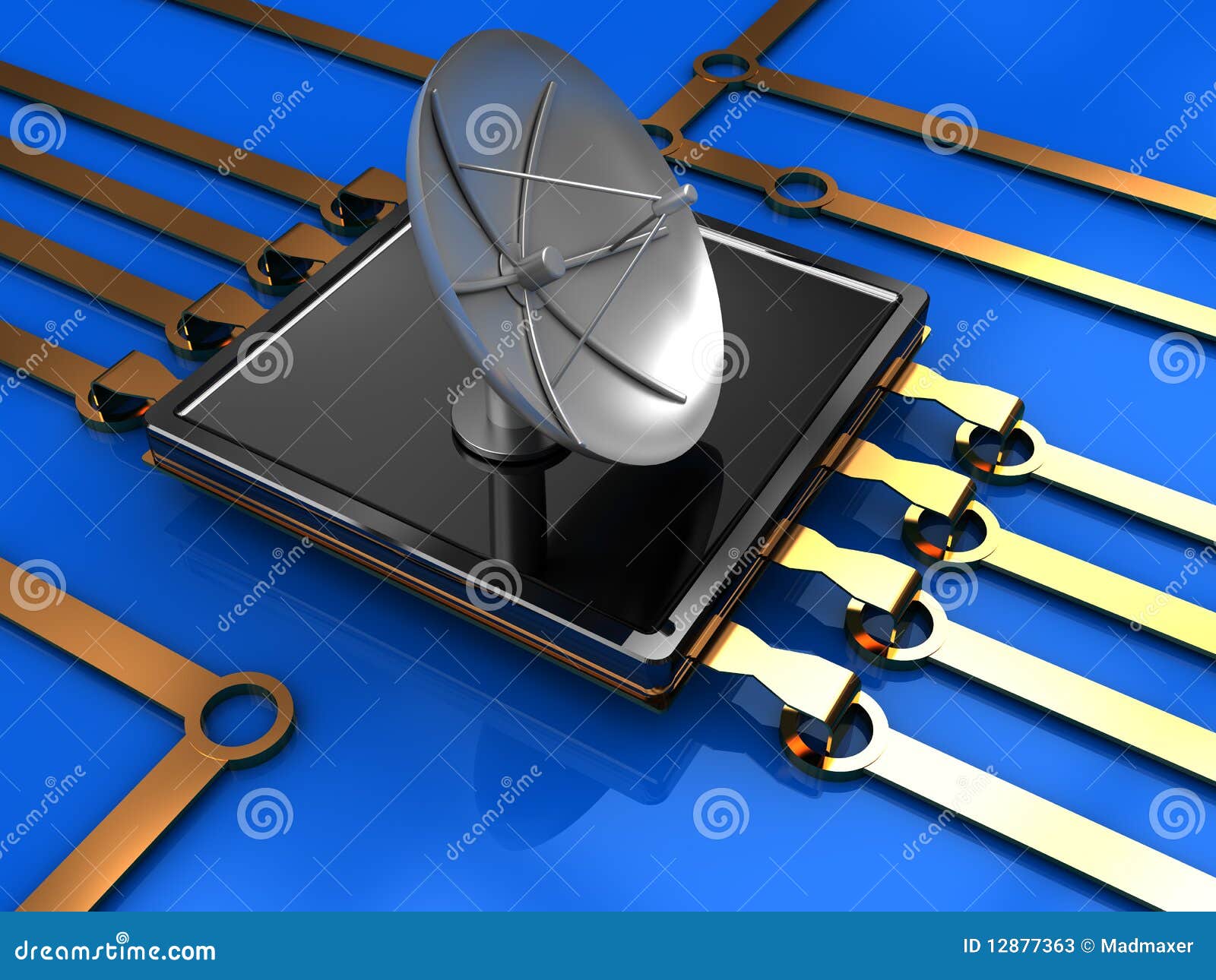 Wireless technology stock illustration. Illustration of digital - 12877363