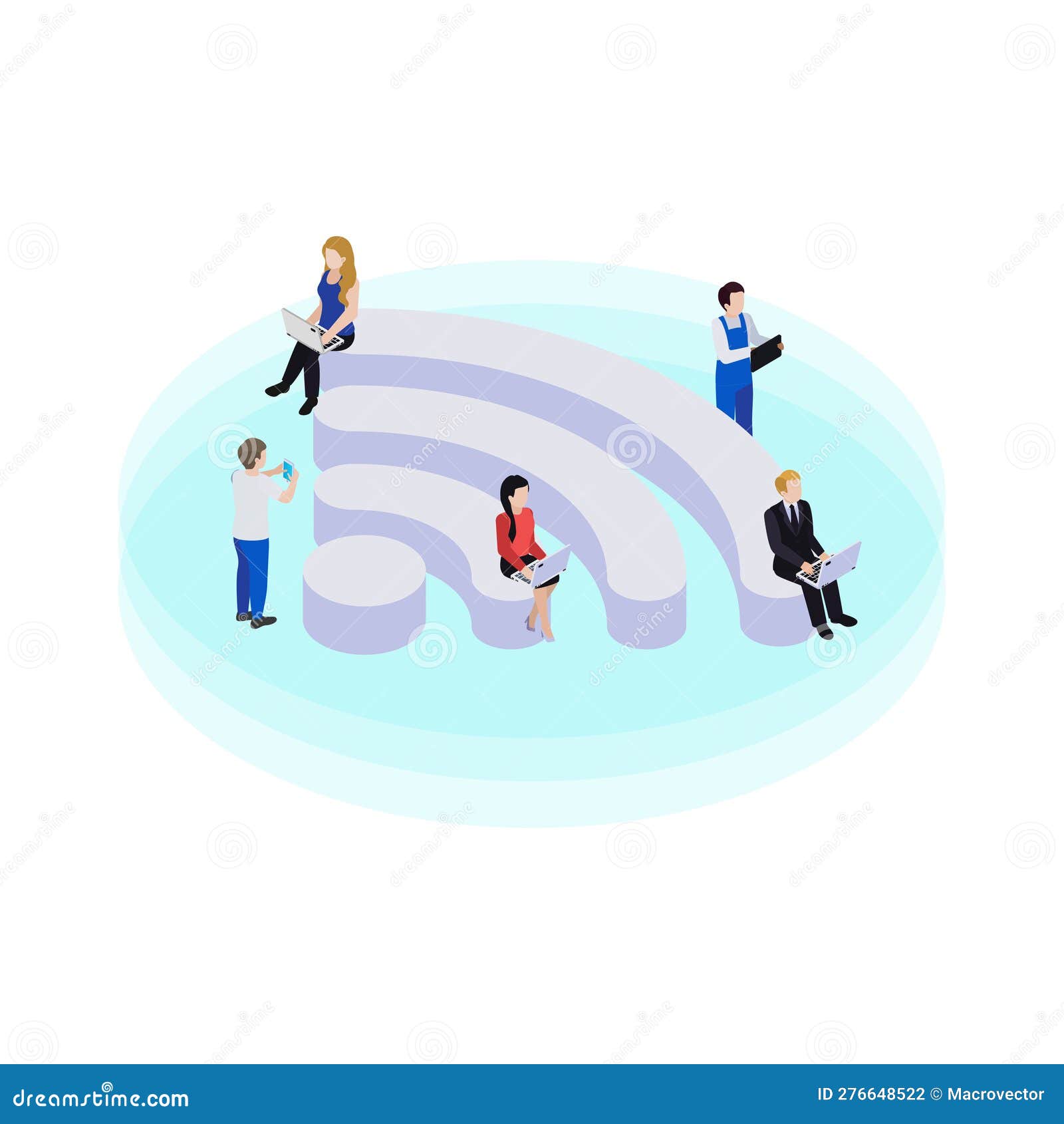 Wireless Technology Concept Stock Vector - Illustration of business ...