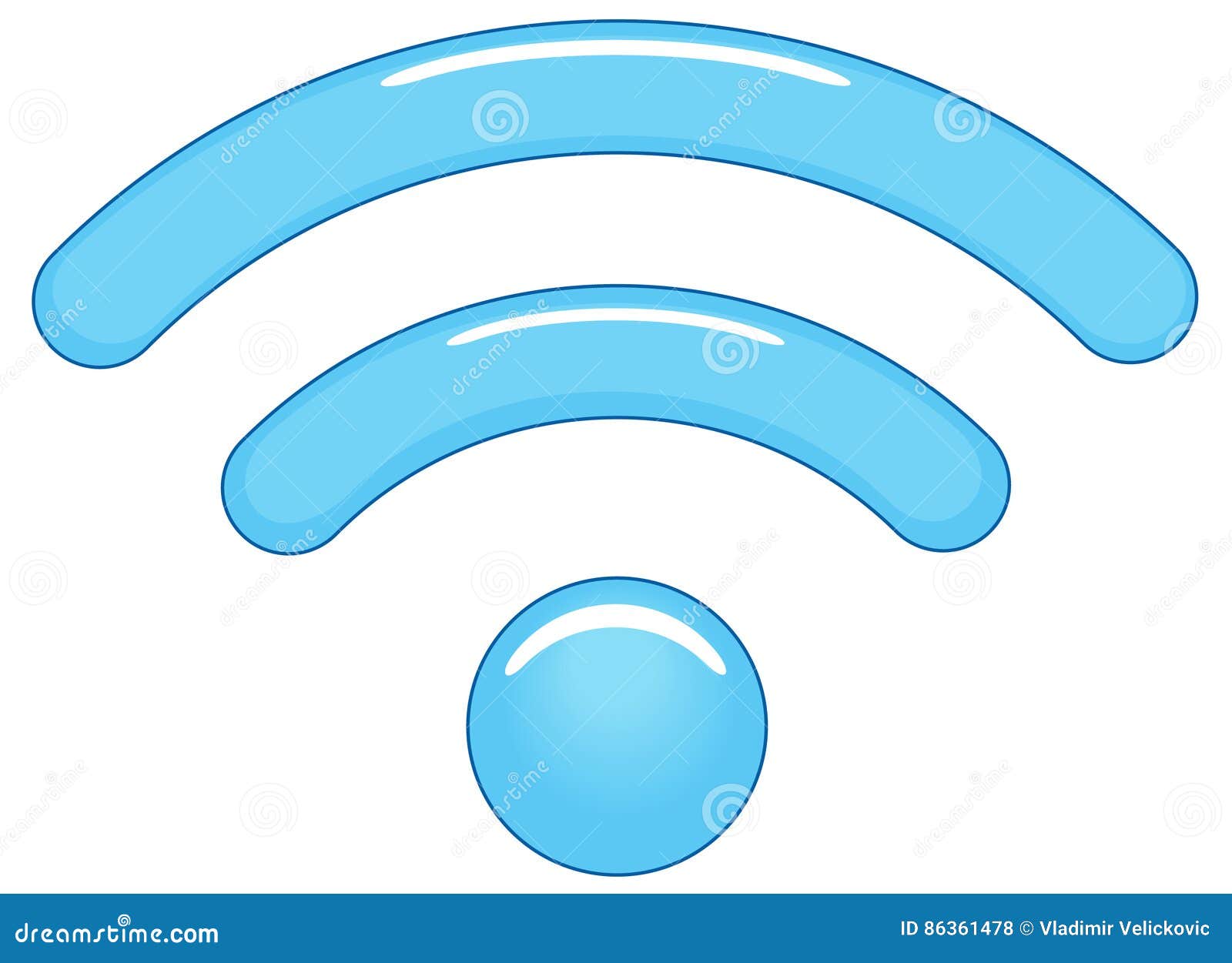 Wireless technology icon stock vector. Illustration of communication ...
