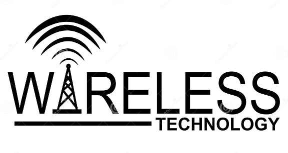 Wireless Technology Logo stock illustration. Illustration of graphics ...