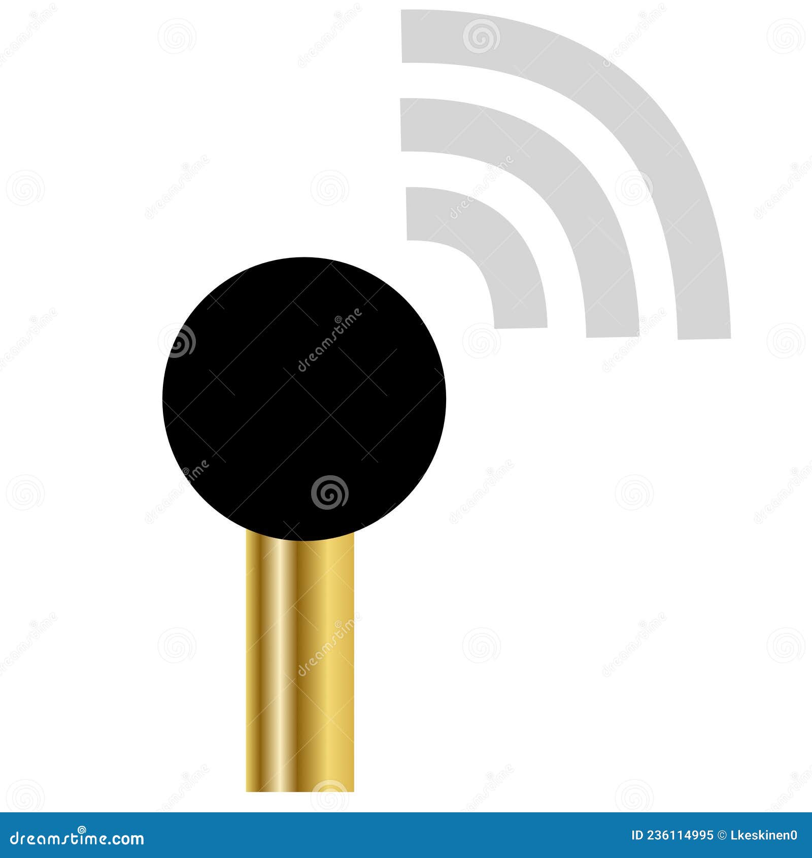 Building With Radiowaves Doodle Icon Hand Drawn Illustration ...