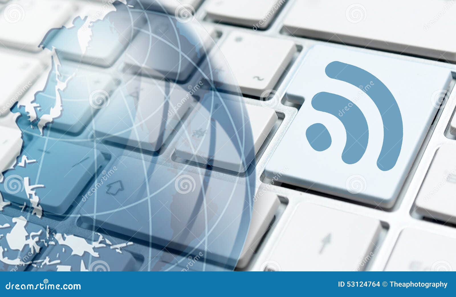 Wireless technology themes stock photo. Image of computer - 53124764