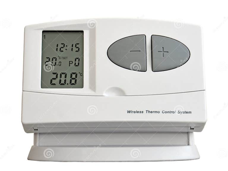 Wireless Thermo Control System Stock Image - Image of system, button ...
