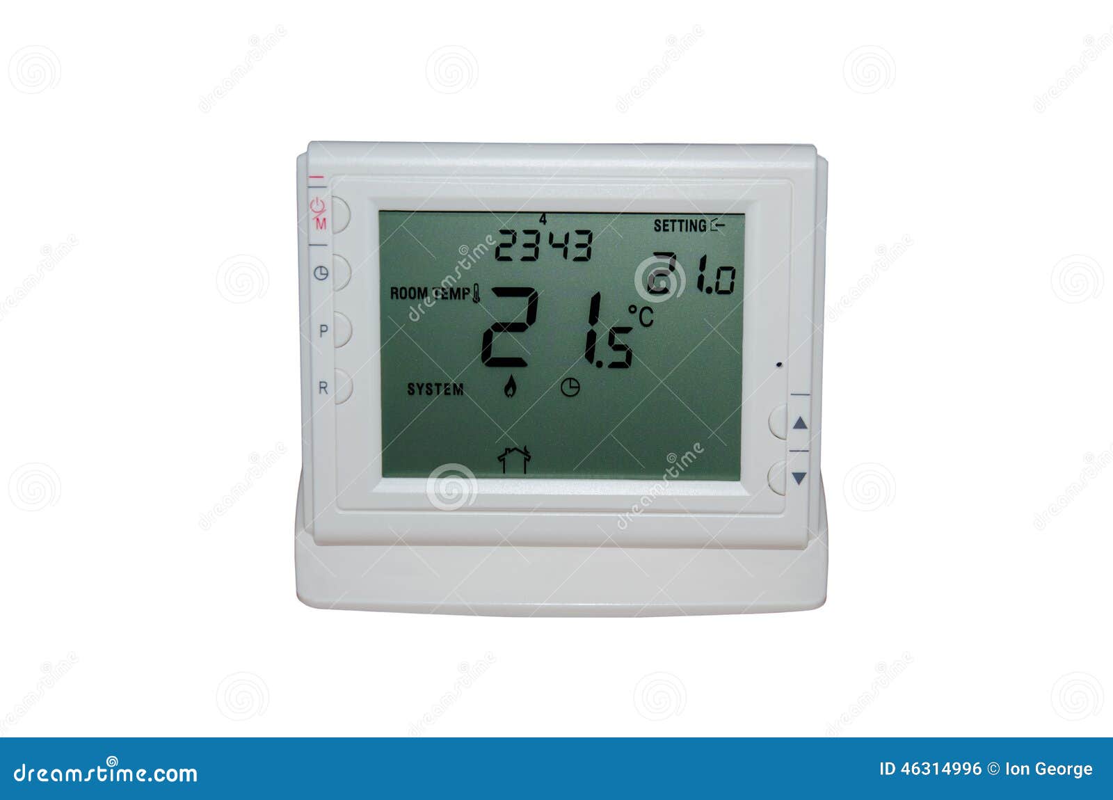 Wireless Thermostat for Ambient Temperature Control Stock Photo - Image ...