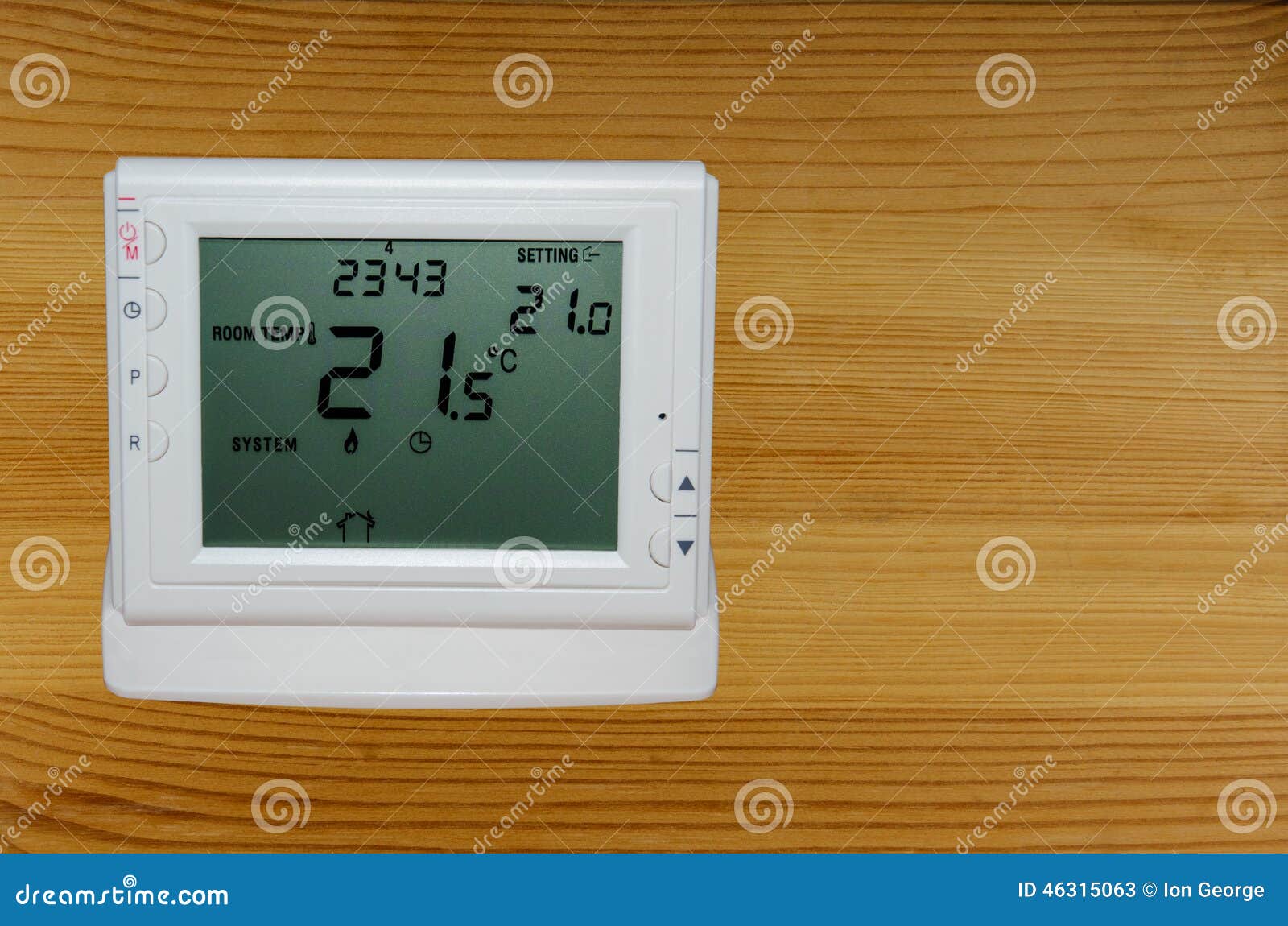 Wireless Thermostat for Ambient Temperature Control Stock Image - Image ...