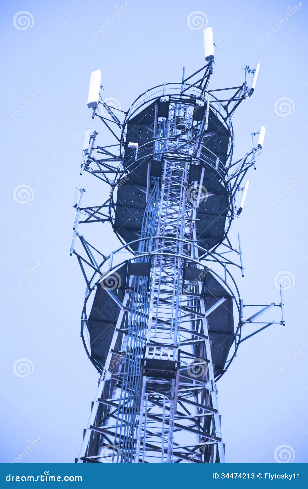 Wireless tower stock image. Image of network, communication - 34474213