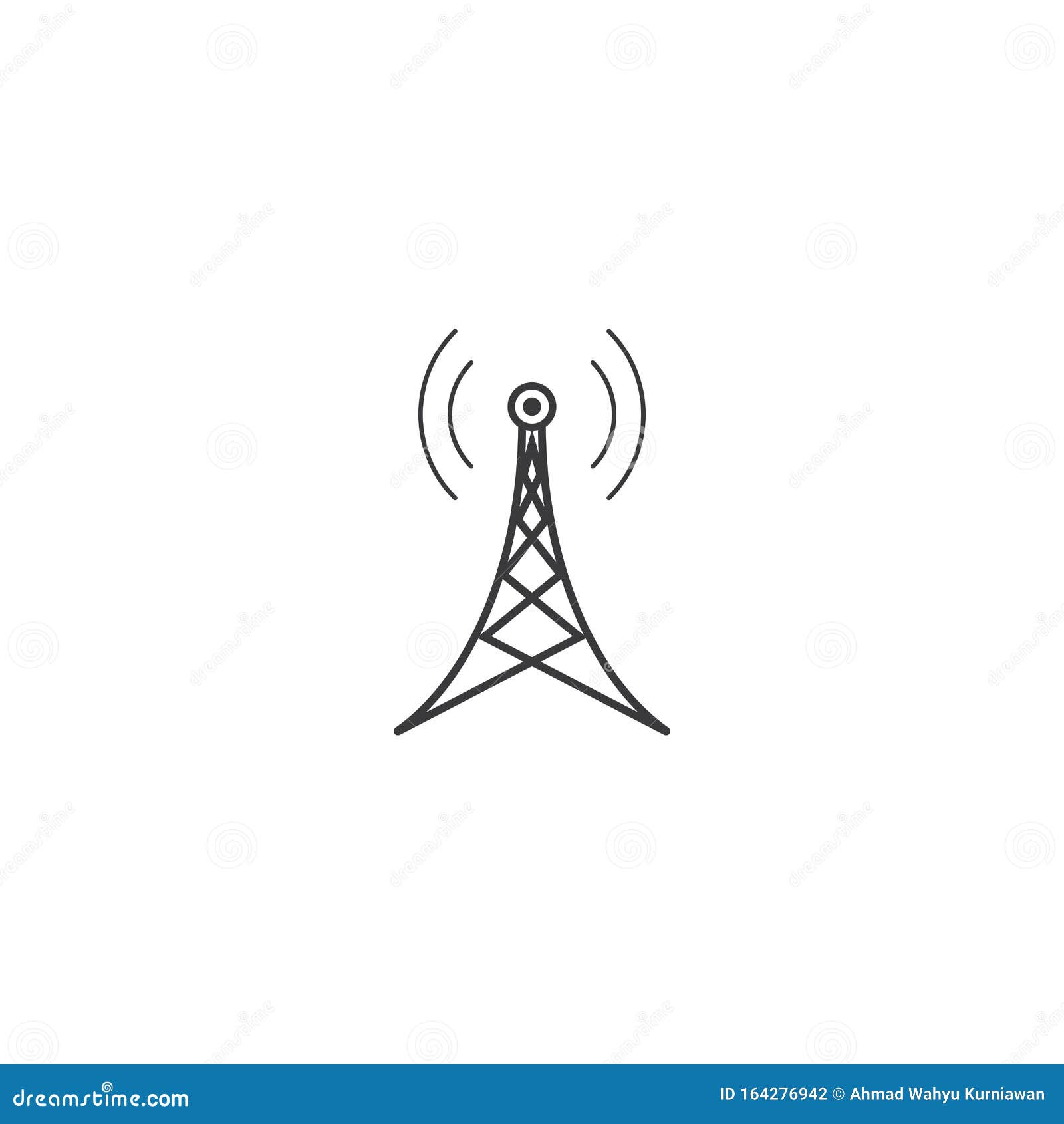 Wireless Tower Logo Illustration Vector Icon Stock Vector ...