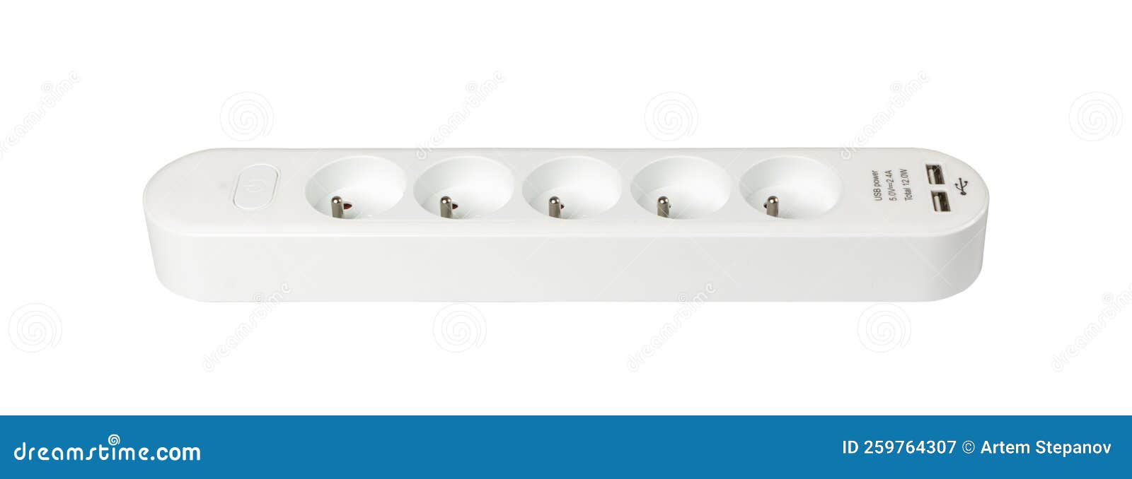 Wireless USB Power Strip, Extension Cable Isolated Stock Image - Image ...