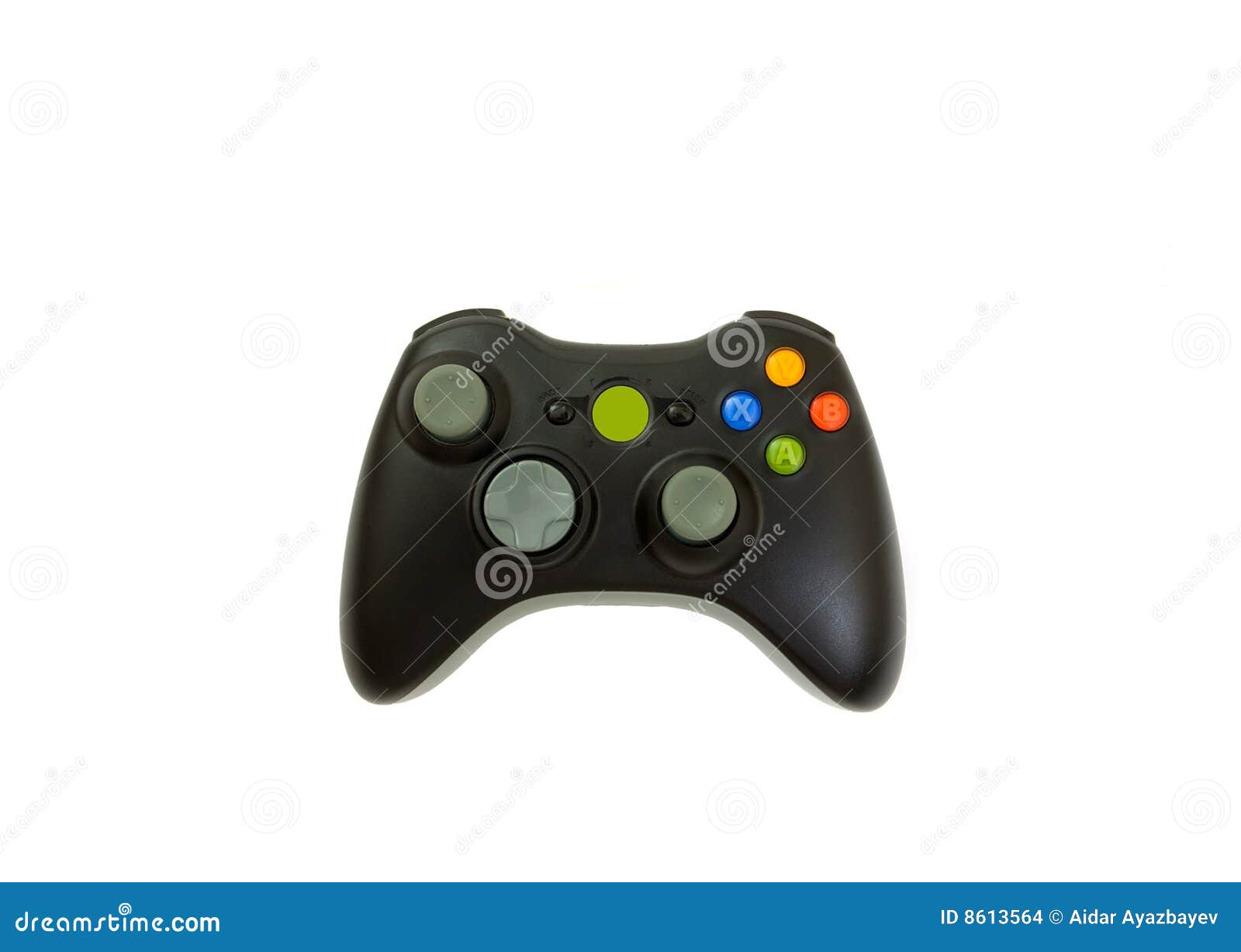 Wireless Video Game Controller Stock Photo - Image of button, closeup ...