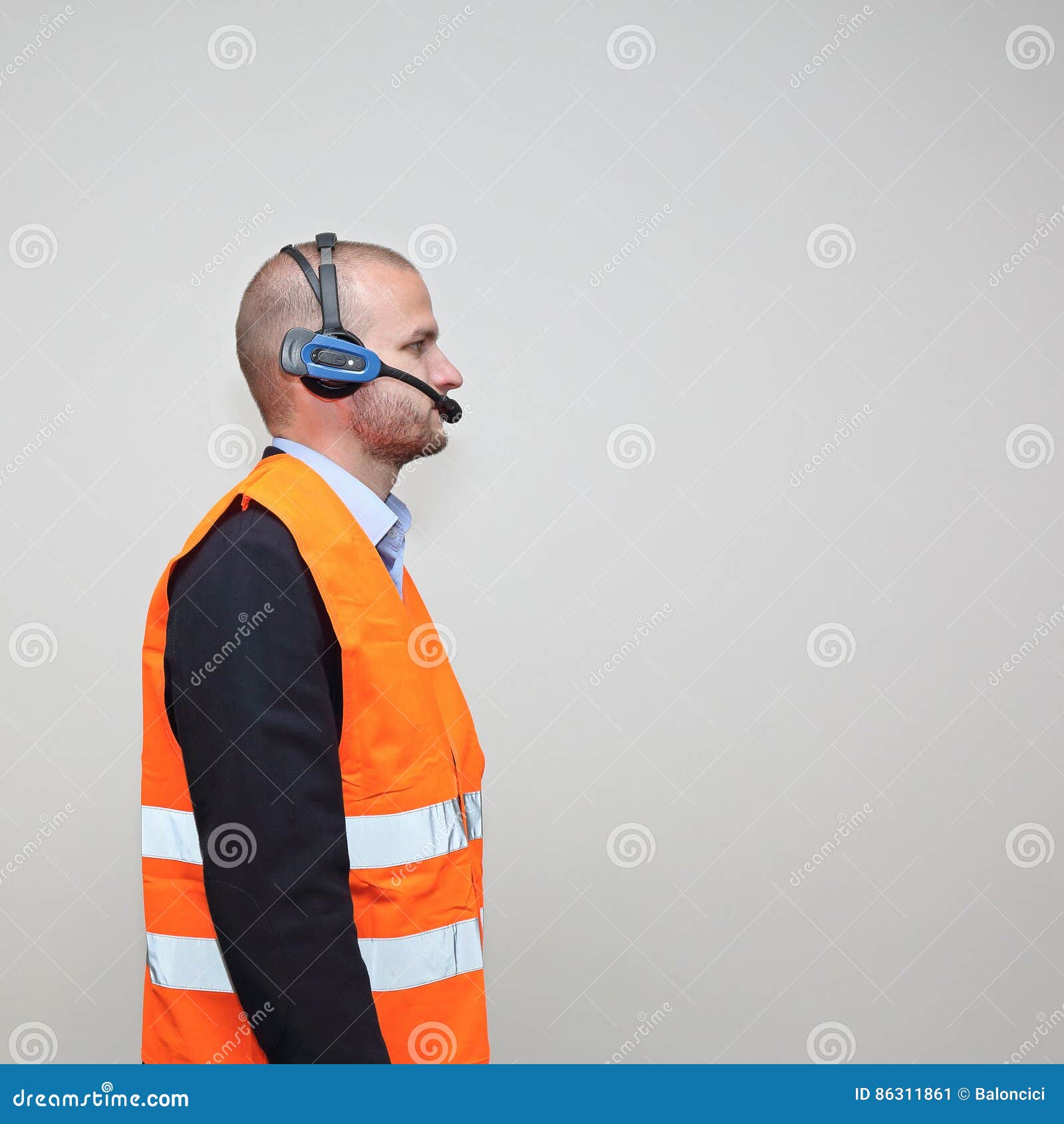 Wireless Voice Headset stock image. Image of warehouse - 86311861