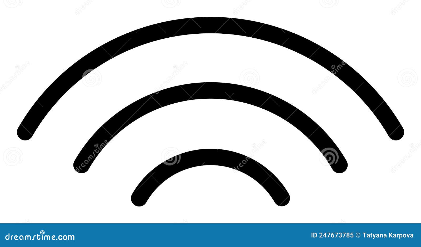 Wireless Waves Raster Icon Flat Illustration Stock Illustration ...